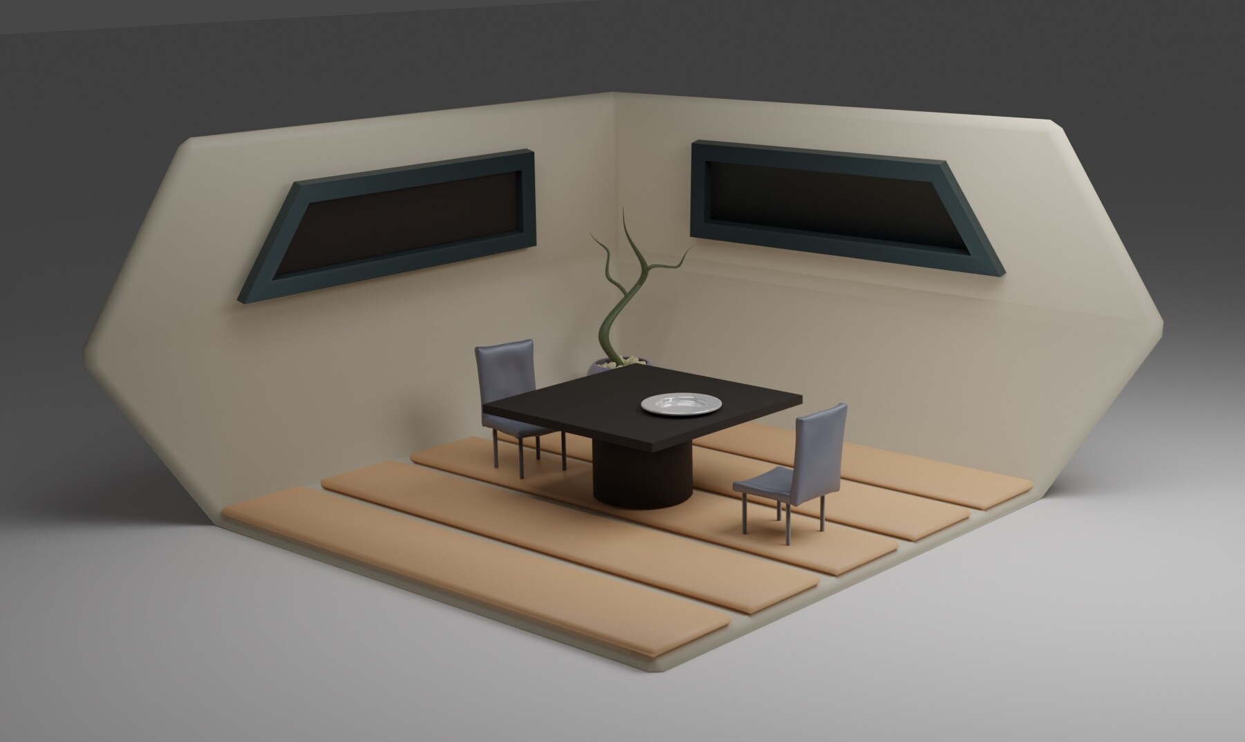 ArtStation - Isometric dining room