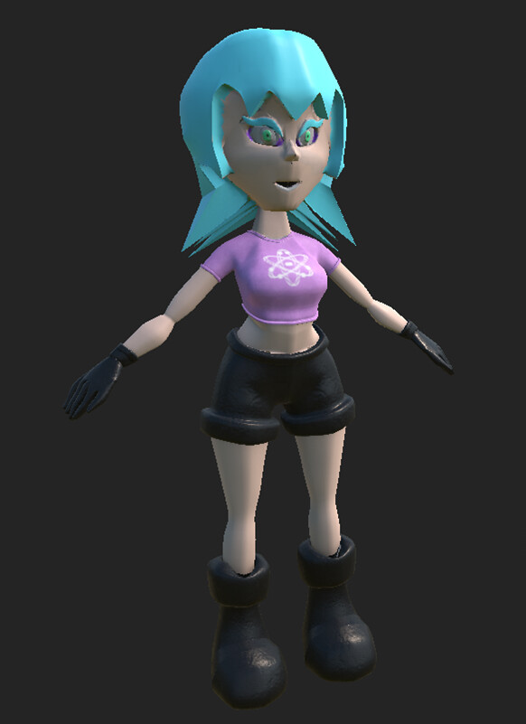 ArtStation - Low Poly Girl