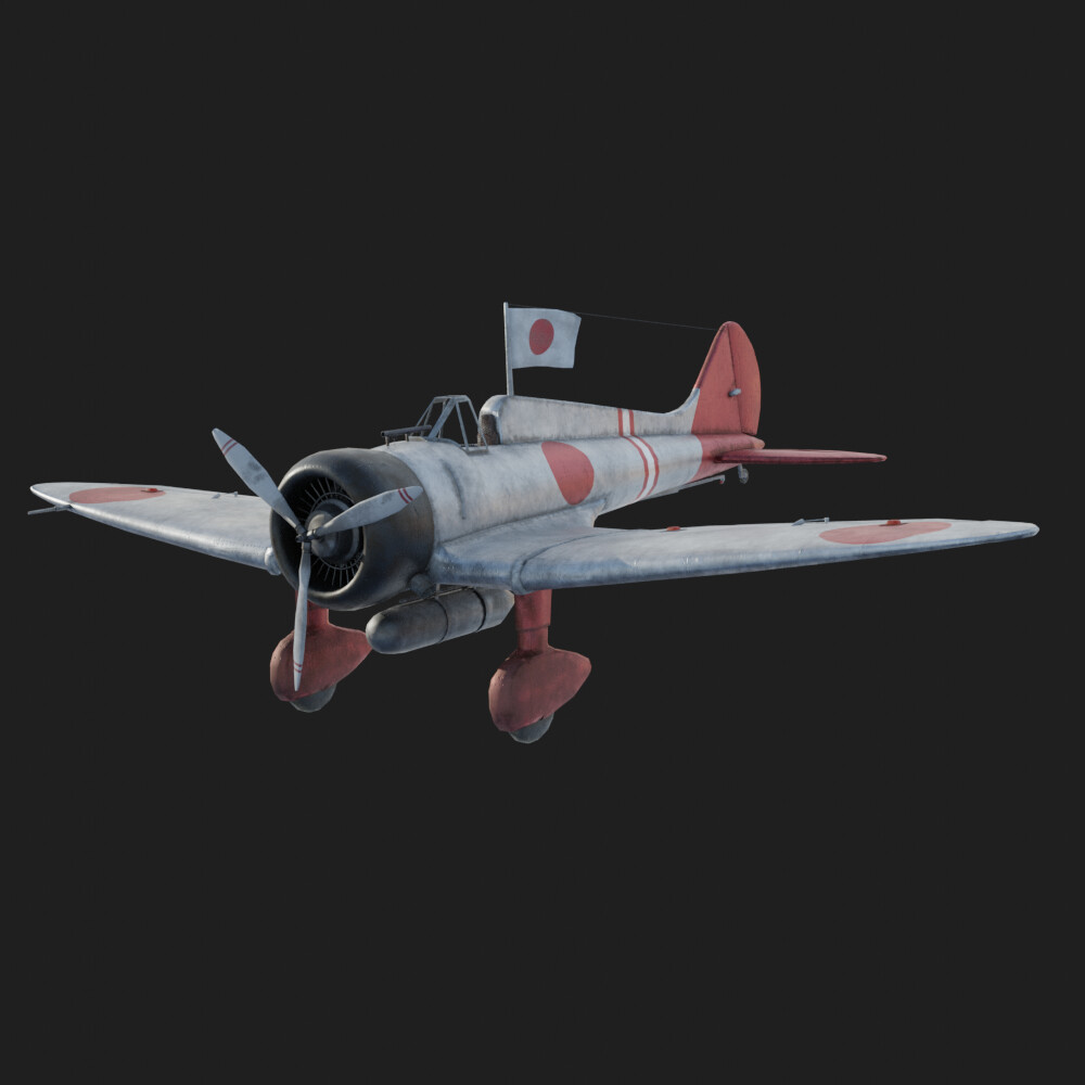 ArtStation - Mitsubishi A5M4