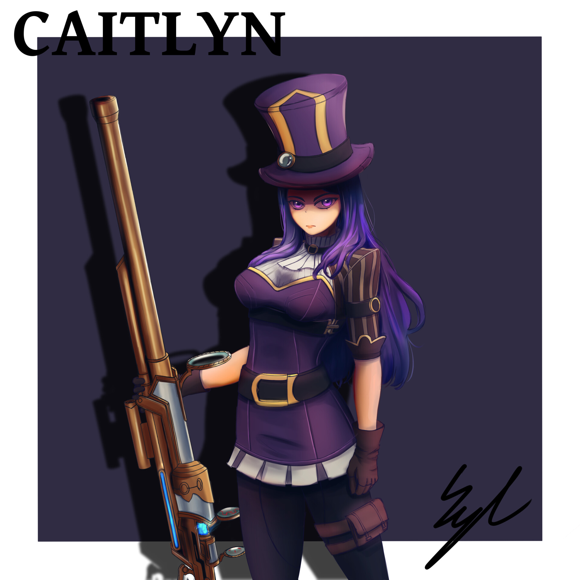 ArtStation - Caitlyn (LoL) - MelonJoose