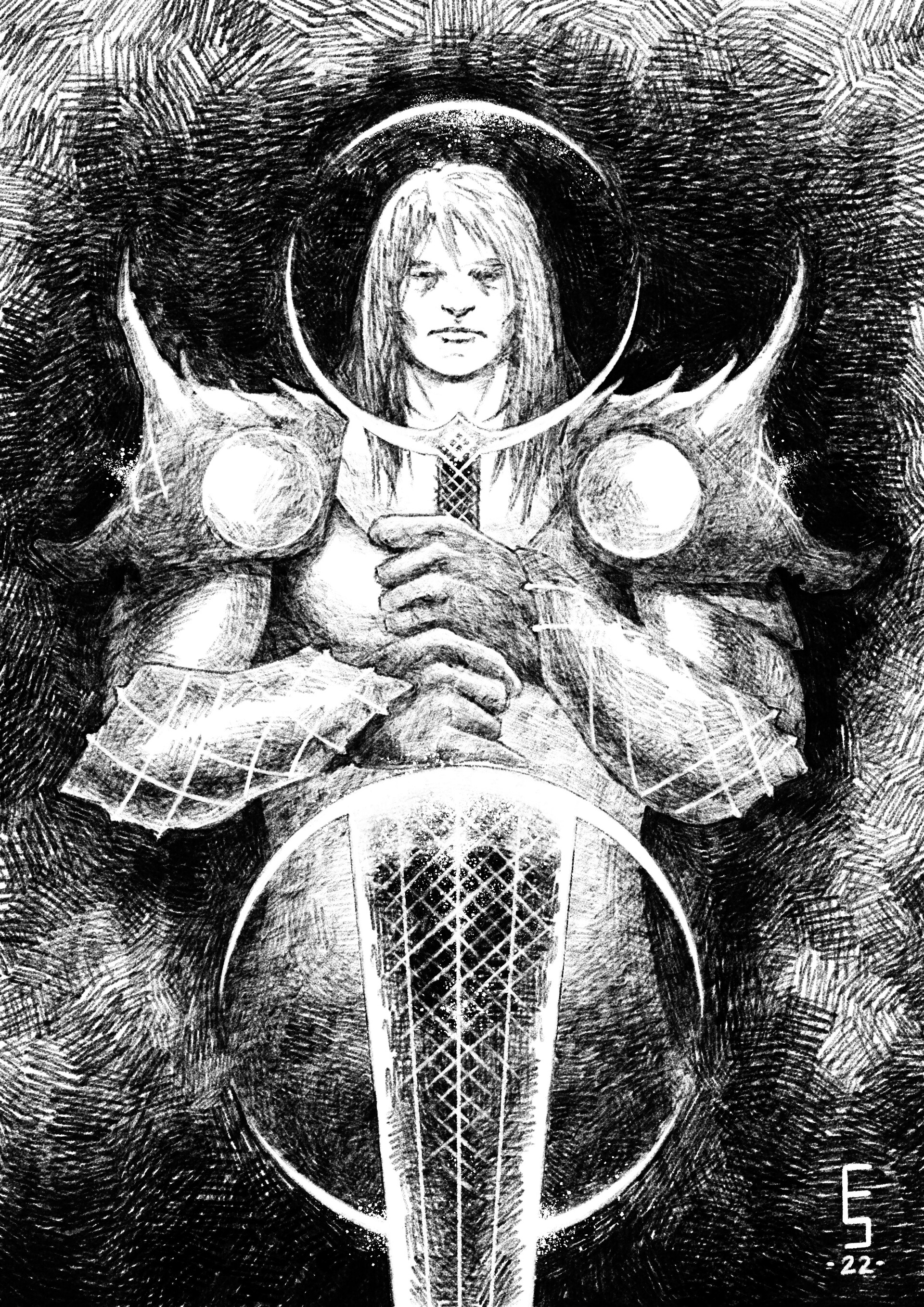 ArtStation - King Consort Radagon with his sword