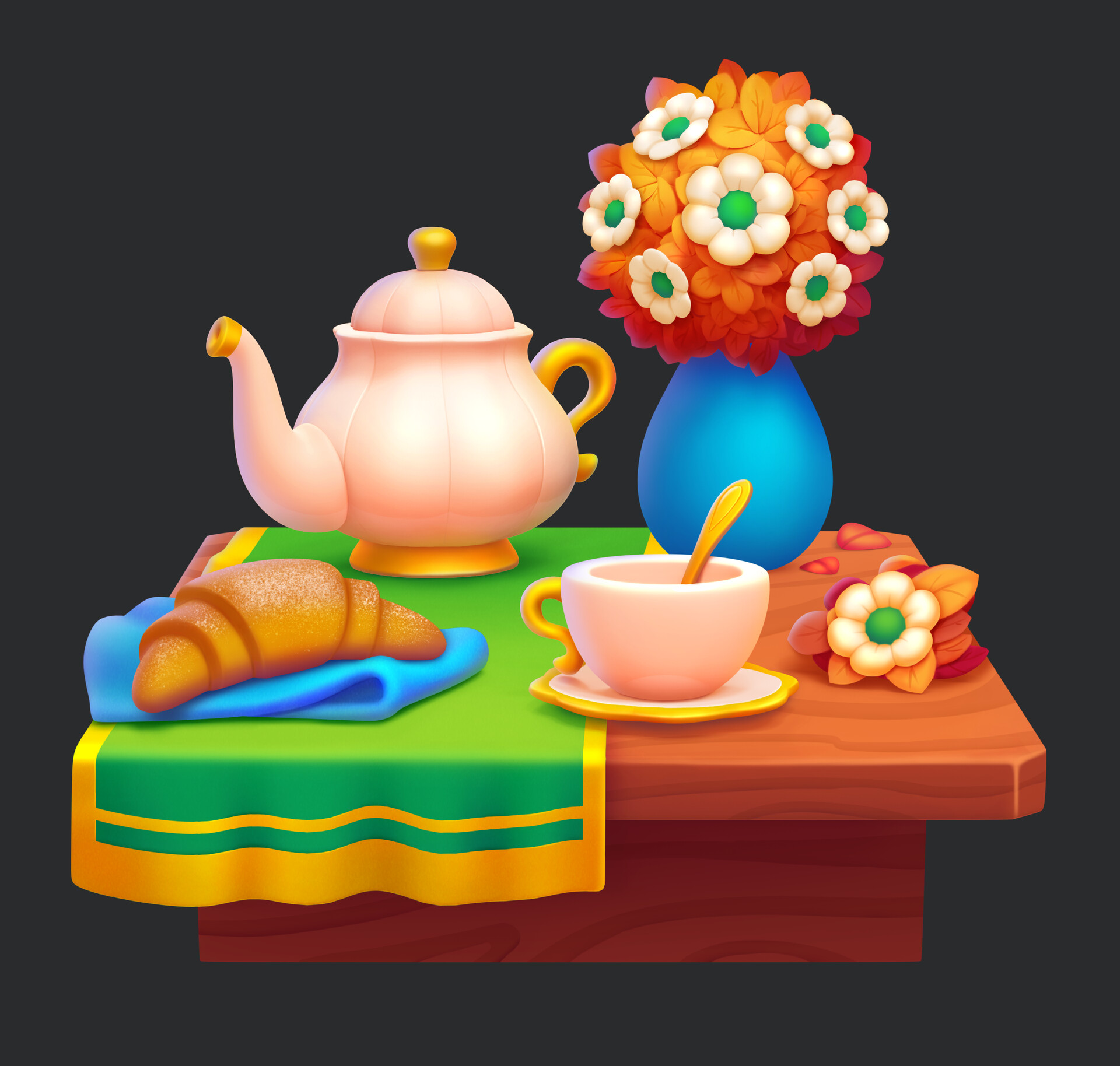 ArtStation - Tea table