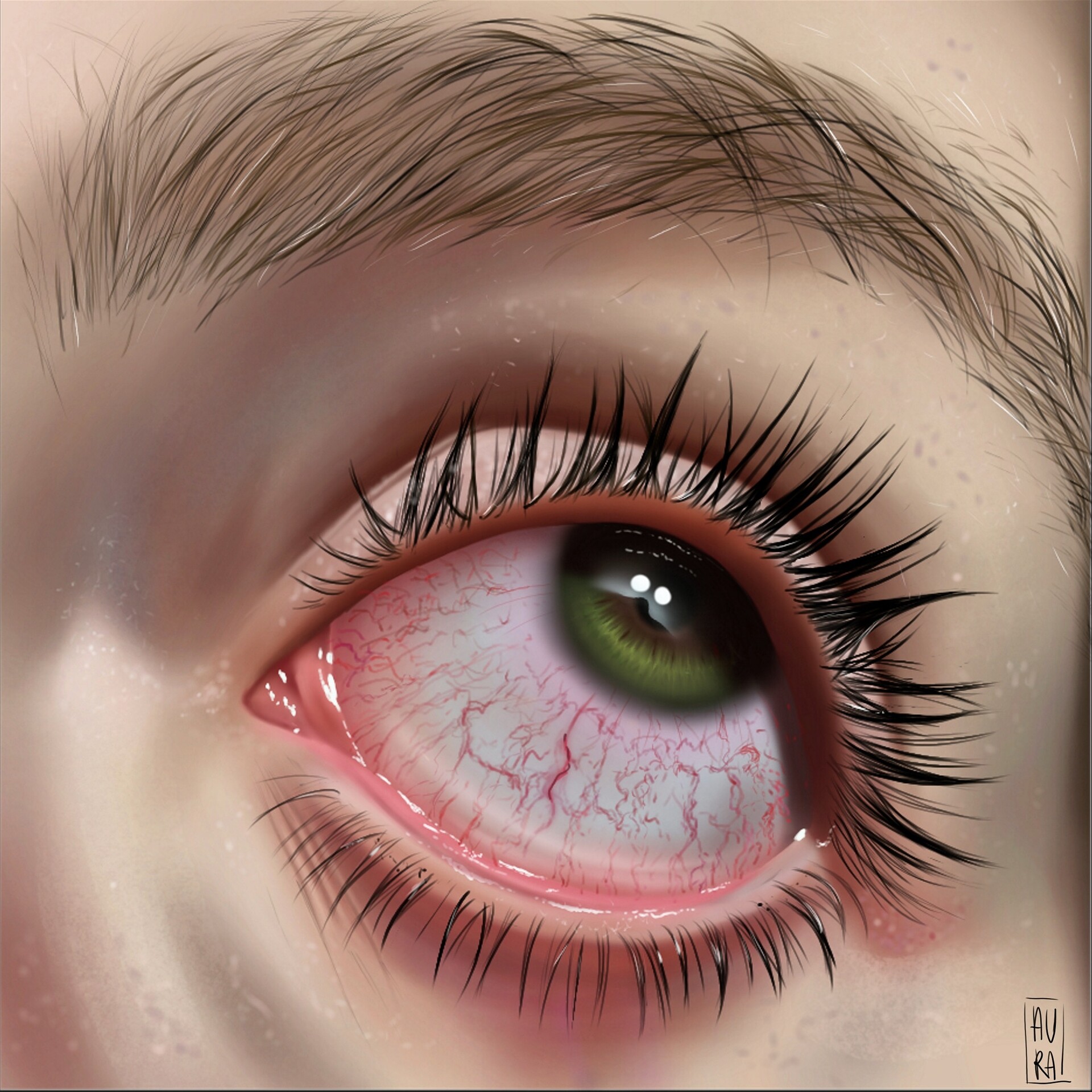 ArtStation - A quick drawing of the eye