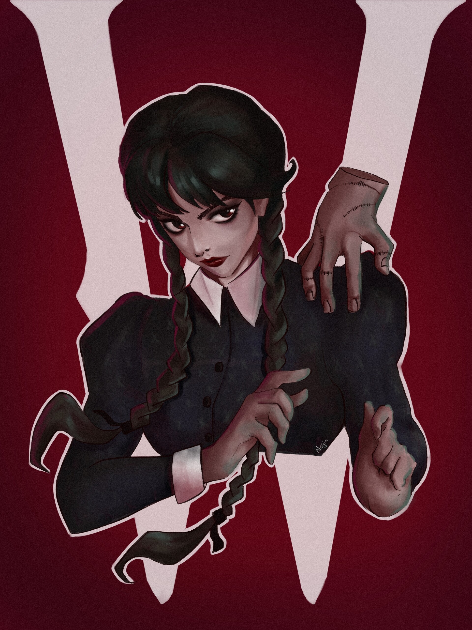 ArtStation - Wednesday Addams Fan Art