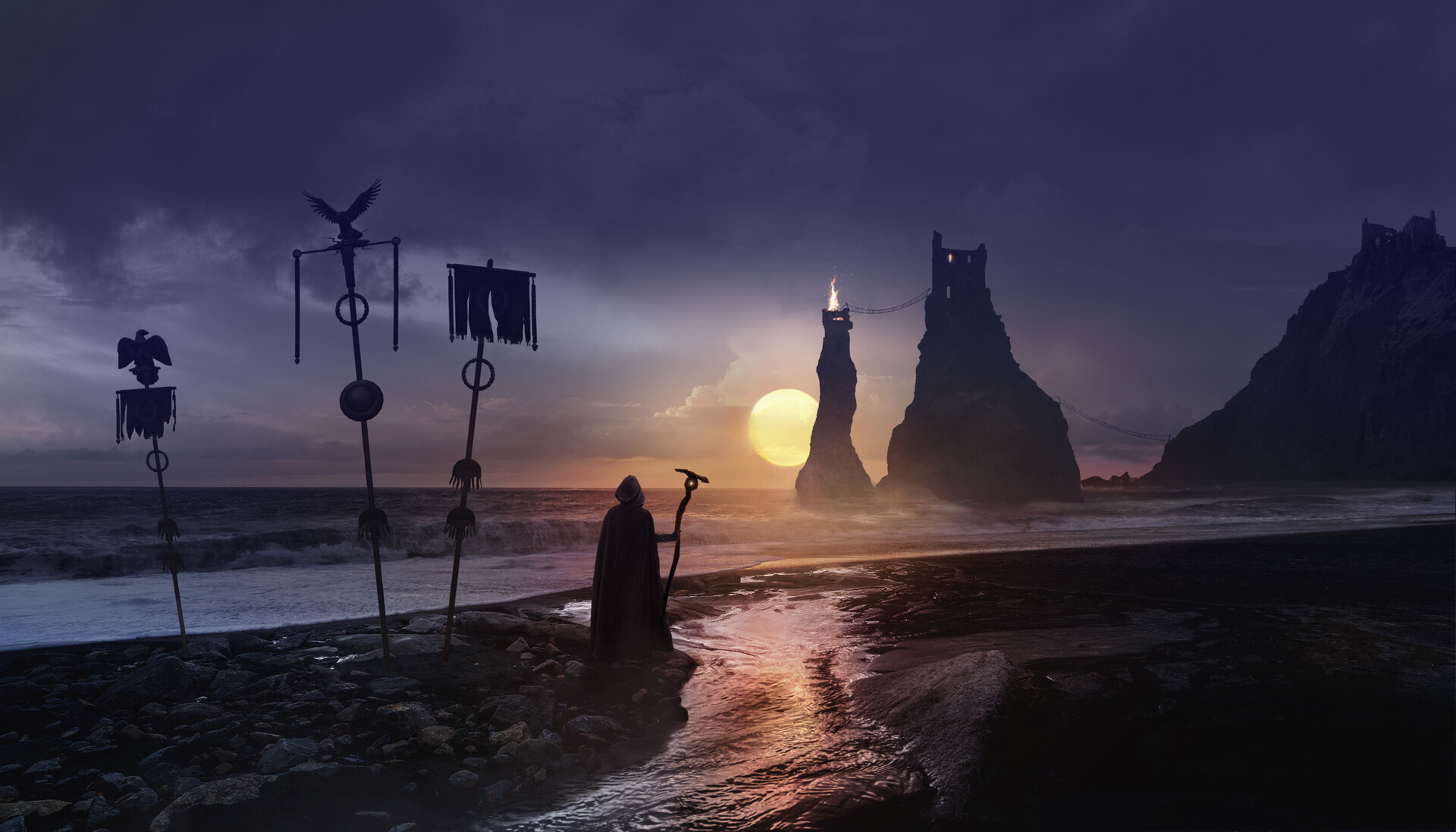 ArtStation - Beacon on the rock
