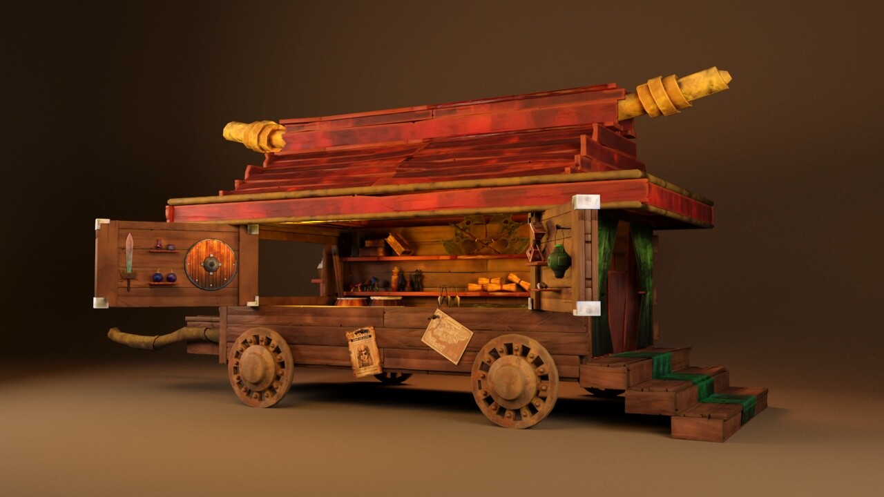ArtStation - Fantasy Traveler Merchant