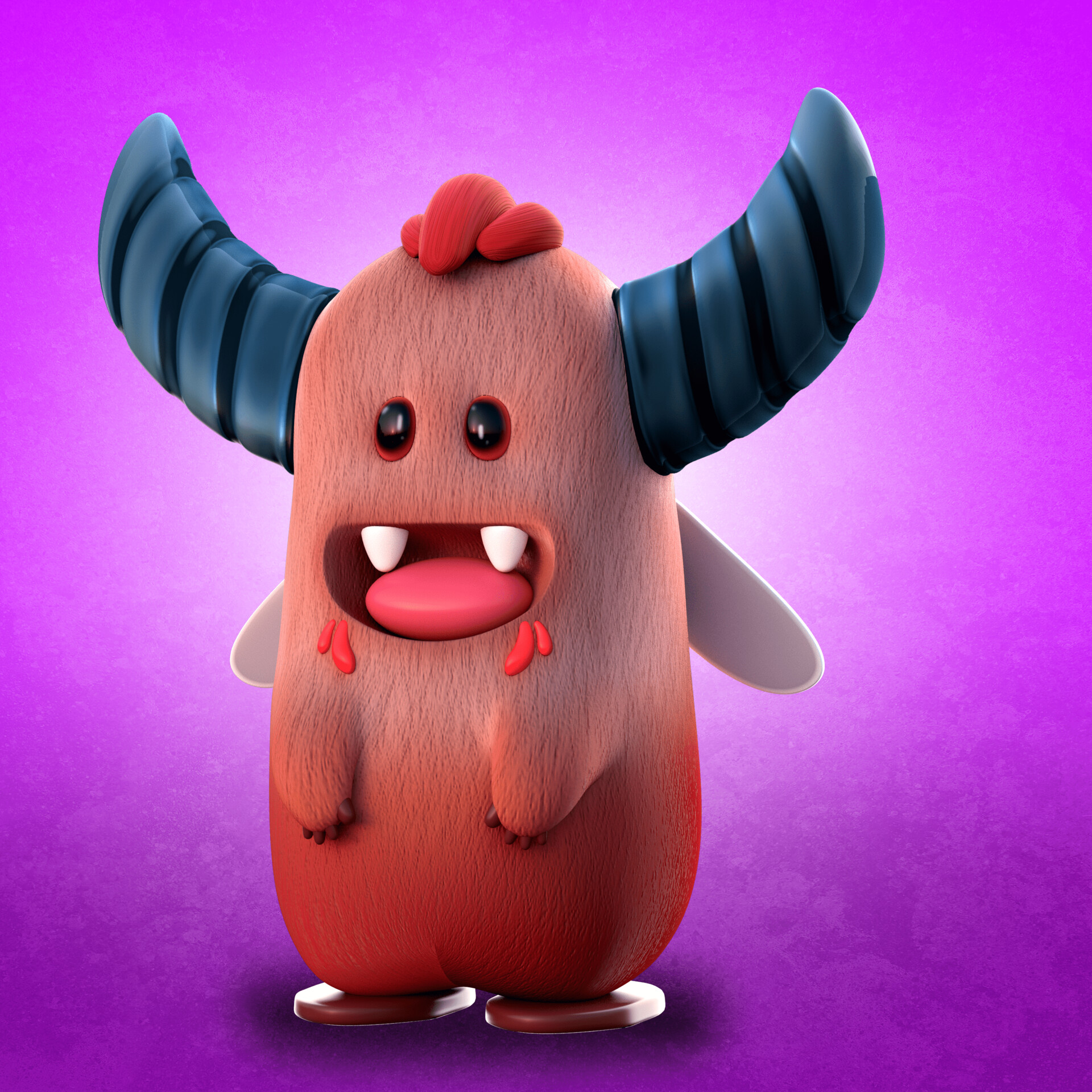 ArtStation - pink monster
