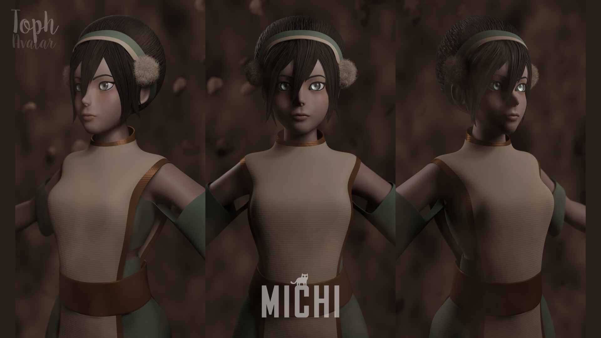 Blender — Character Toph — Avatar by Michi — ProUser.Me