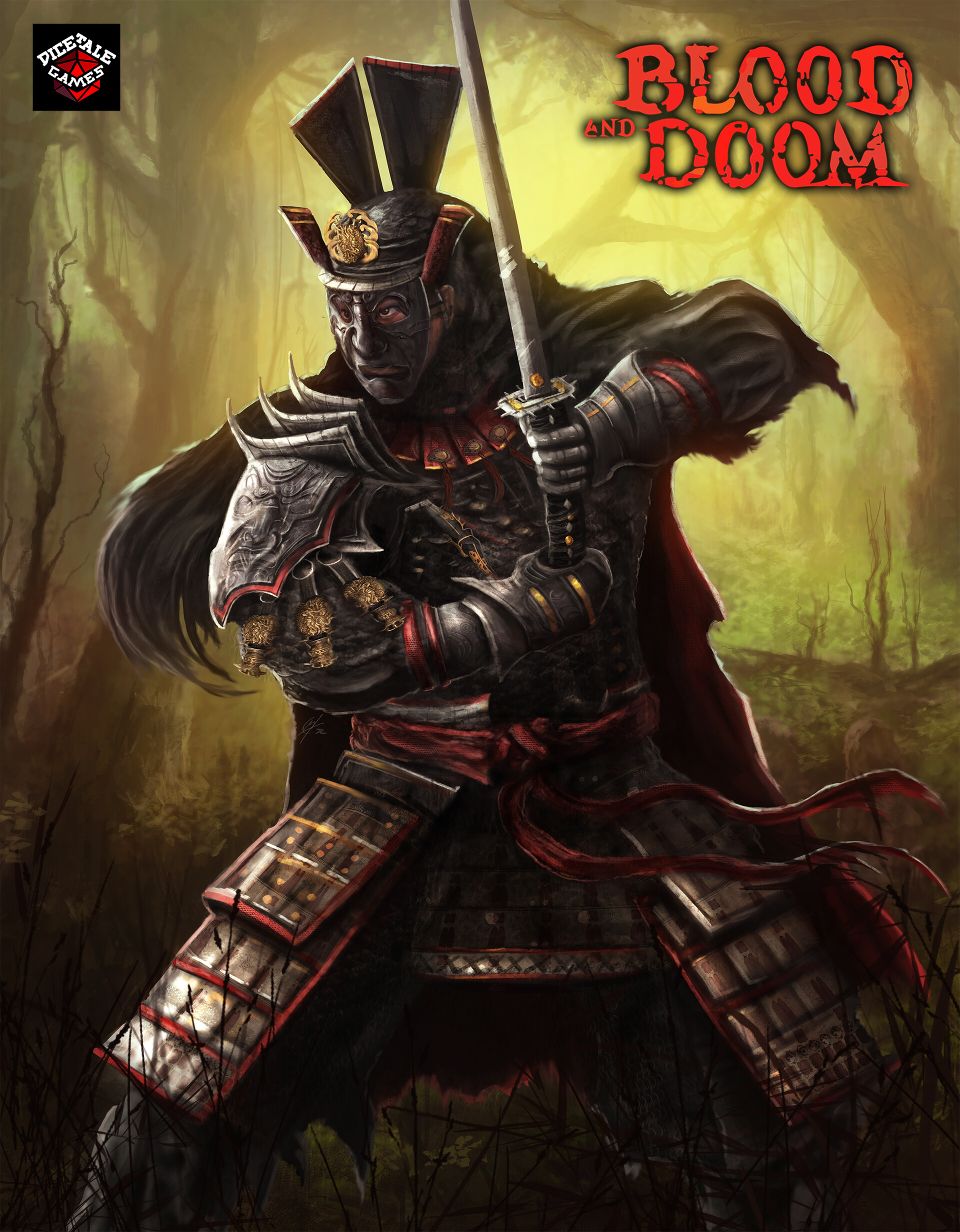 ArtStation - blood and doom male samurai gaurdian!