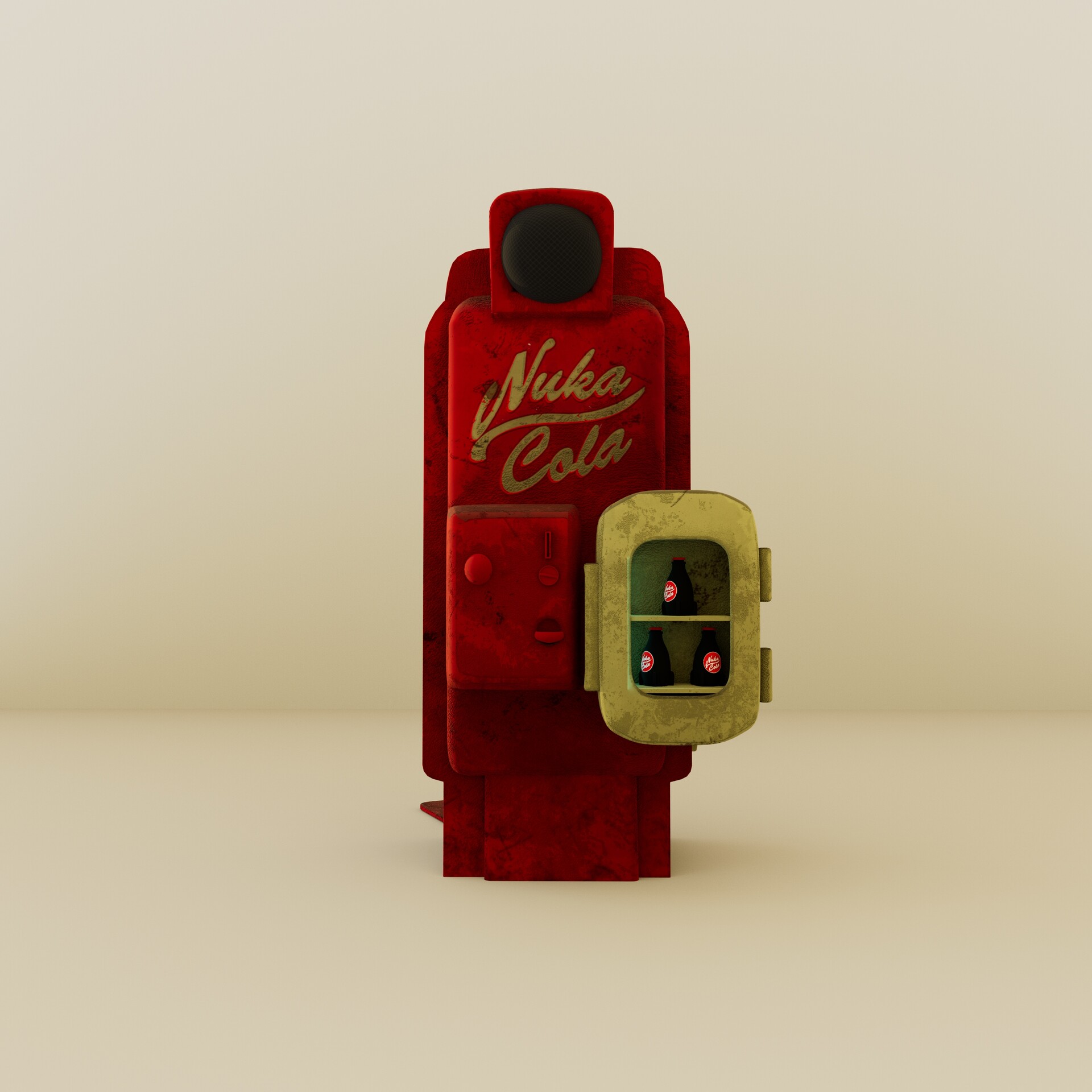 ArtStation - Fallout Nuka Cola vending machine