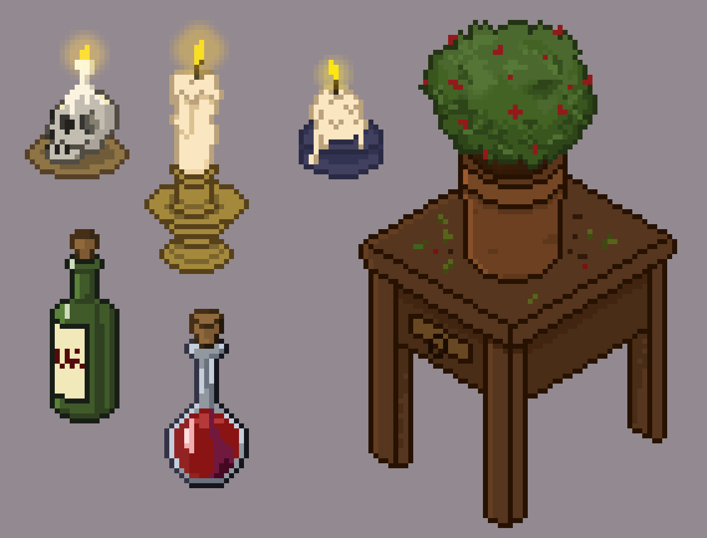 ArtStation - Pixel art props