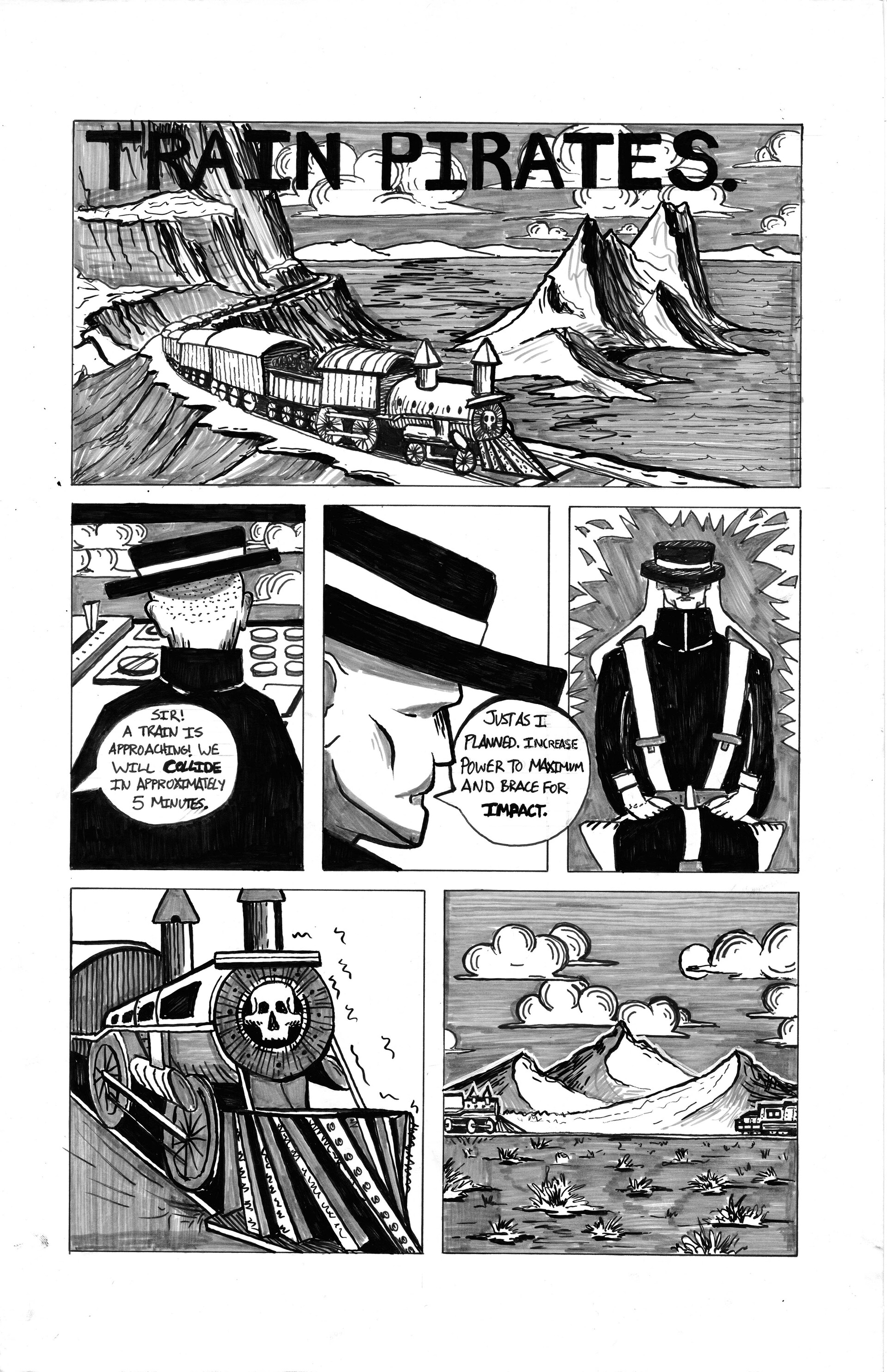 ArtStation - Train Pirates (Comic Project)