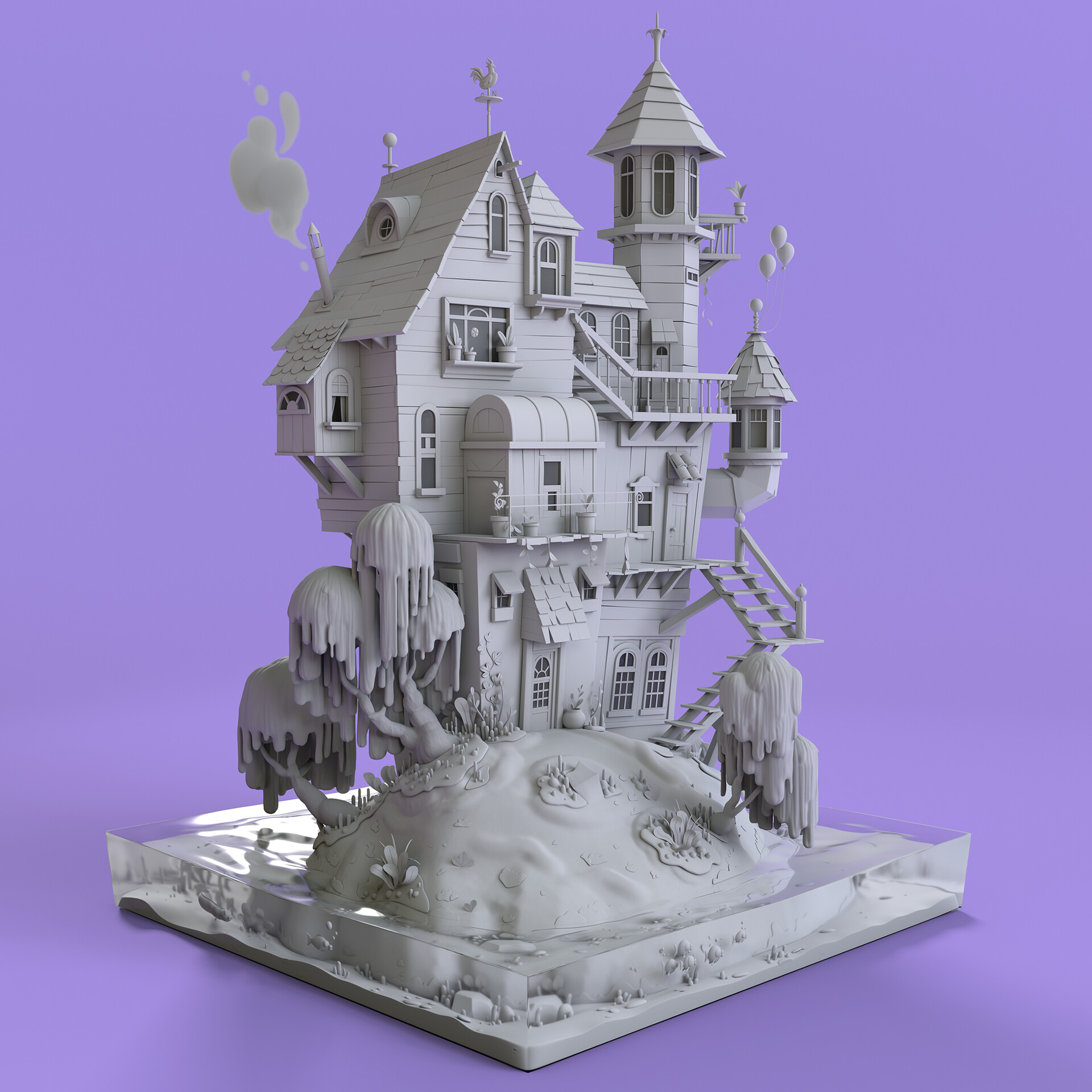 ArtStation - Dream House (AnimSchool Project)