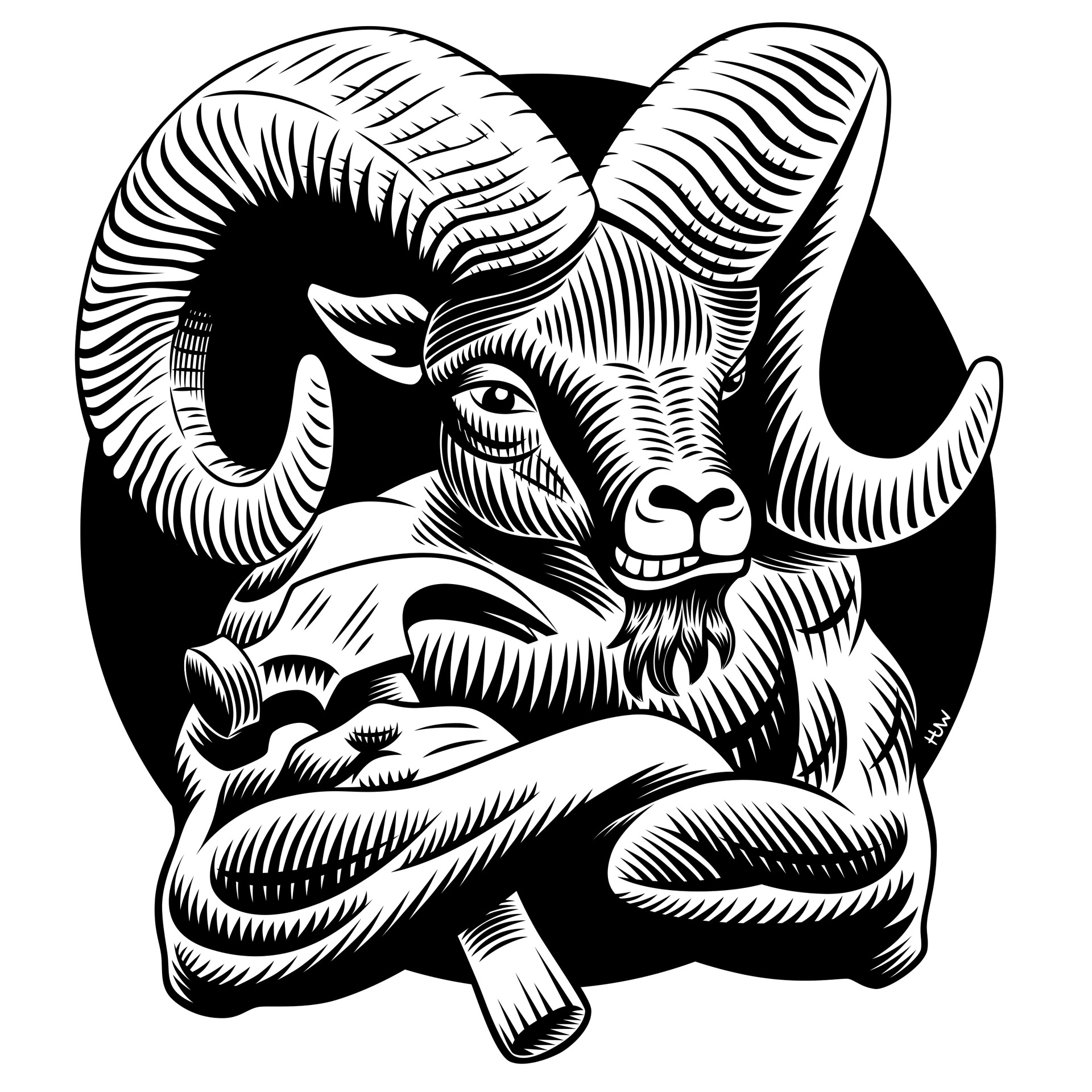 sheep logo design