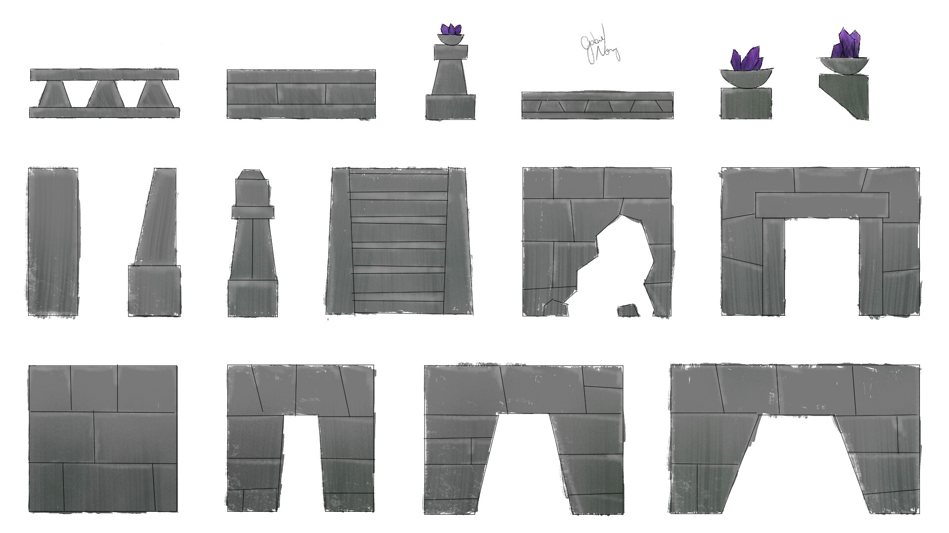 Gabie Nory - Architecture Concept Art for Terralém RP - Season 2