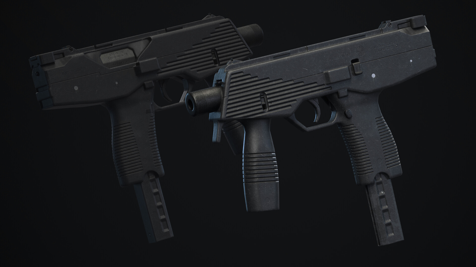 3D Art Portfolio of Jonathan Murray - Steyr TMP - Breakdown