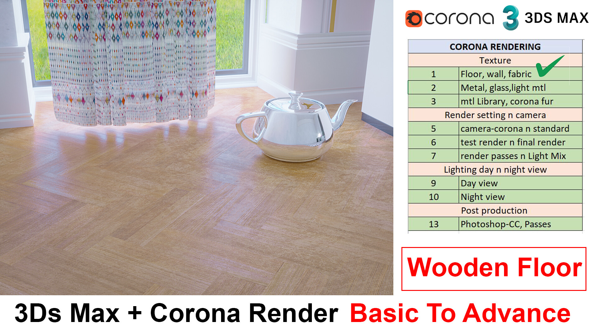 ArtStation - Realistic Wooden Floor Material