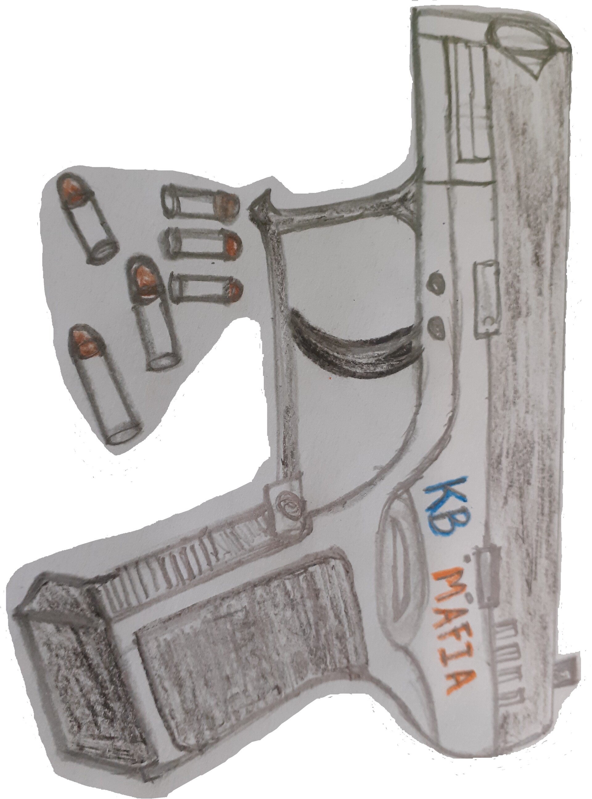 ArtStation - Gun Drawing
