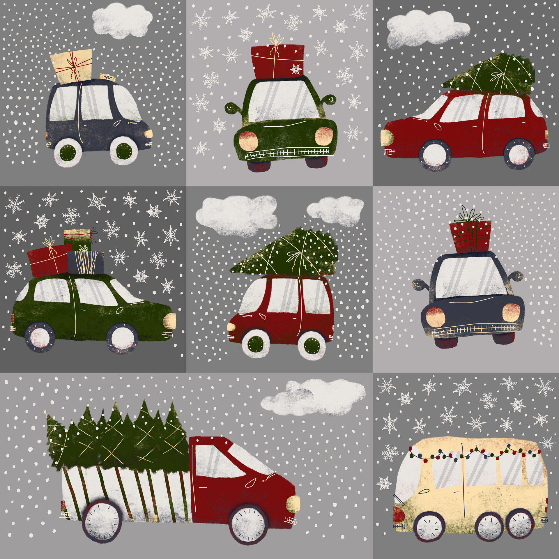ArtStation - Xmas cars