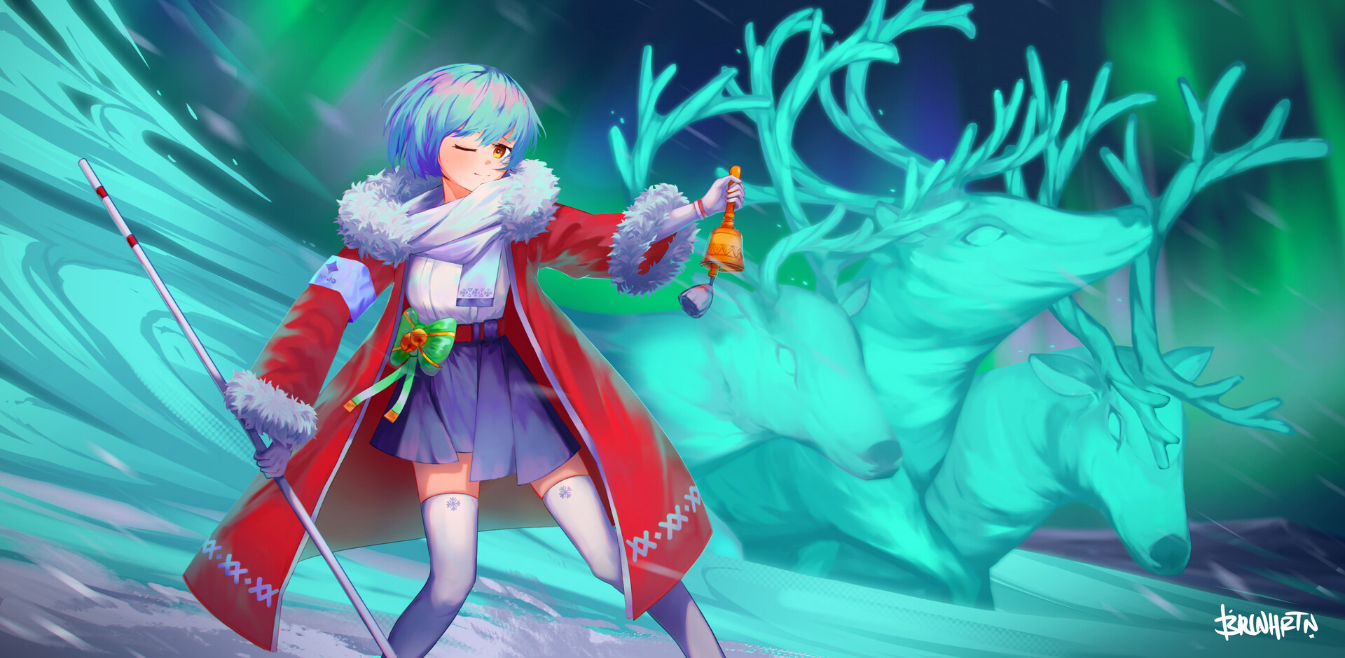 ArtStation - Christmas | Winter 22 Anime illustration