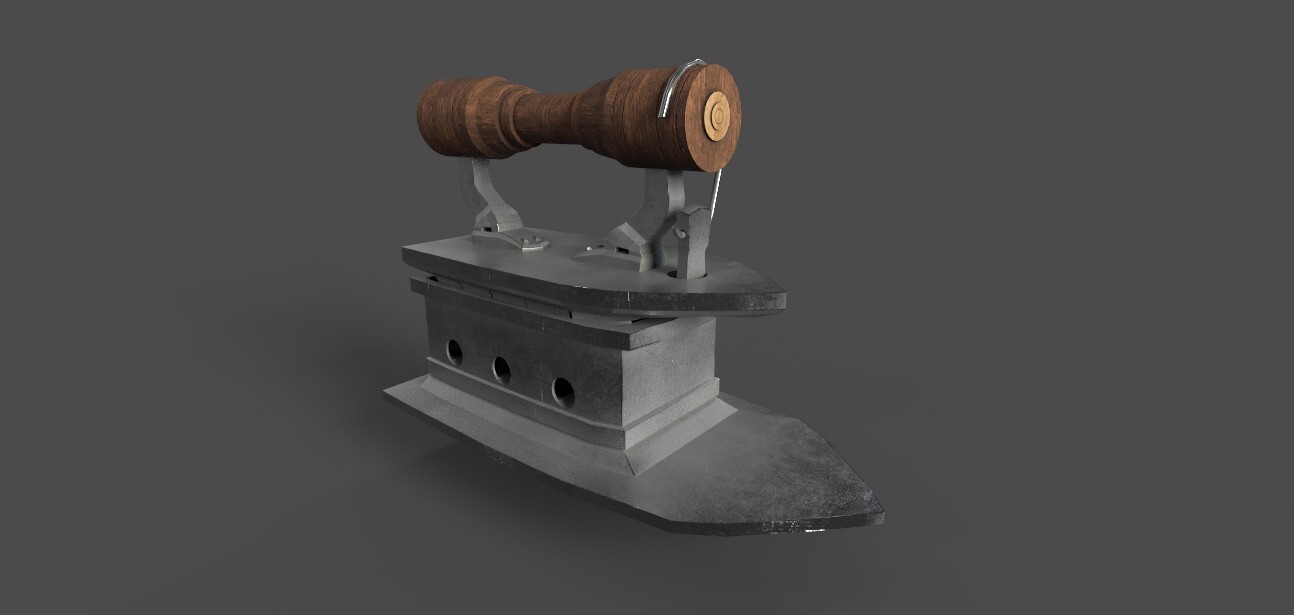 ArtStation - 3D_Charcoal_Iron