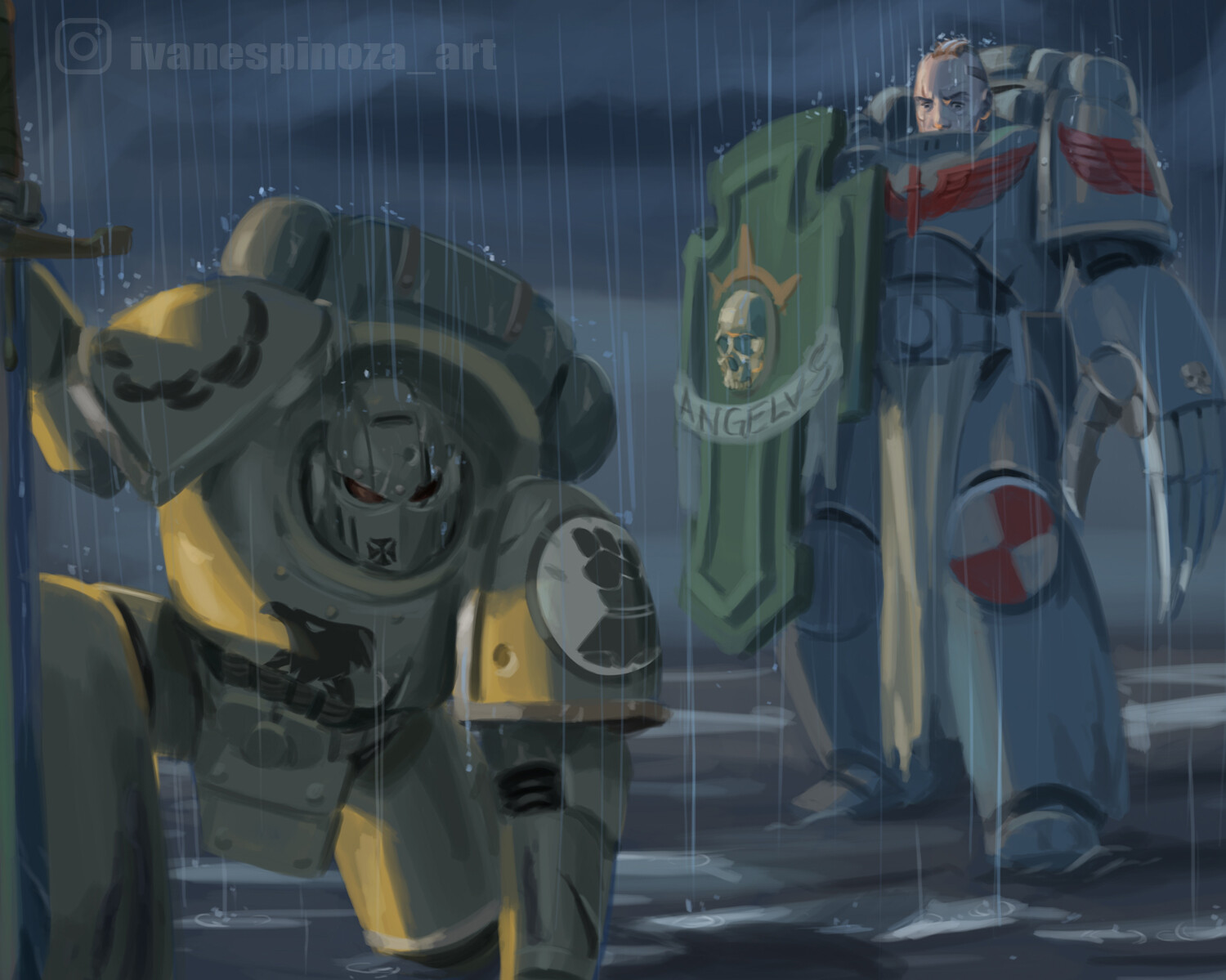 ArtStation - Downpour (Warhammer 40k fanart)