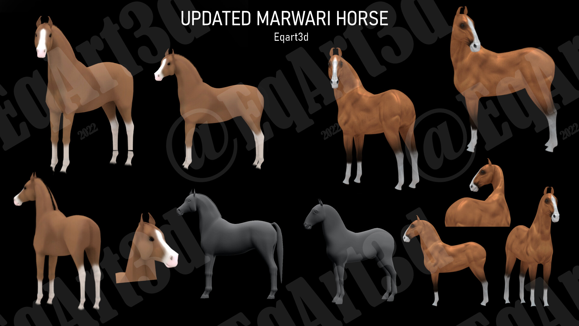 ArtStation - Marwari Horse