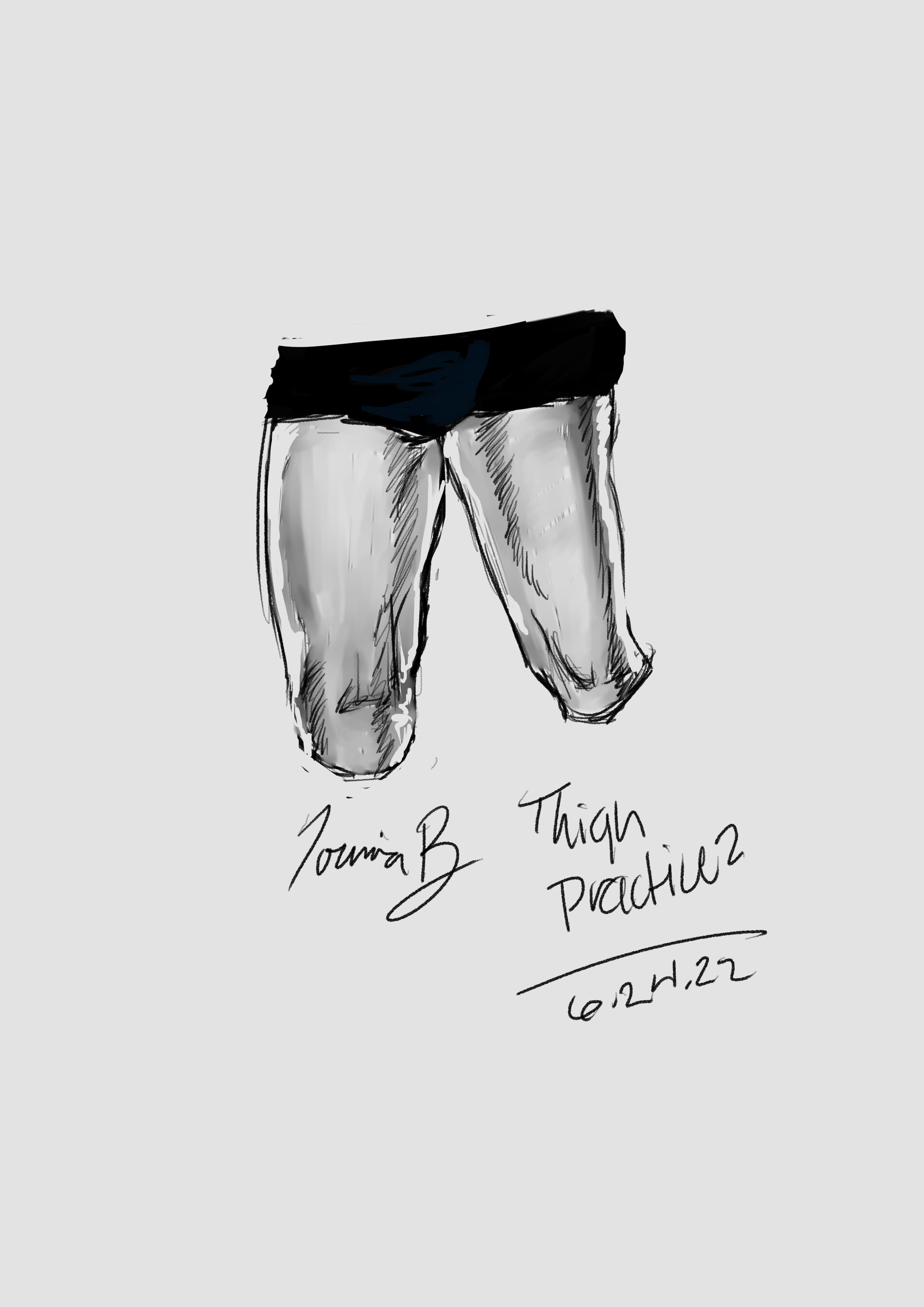 ArtStation - Anatomy Practices (thighs)