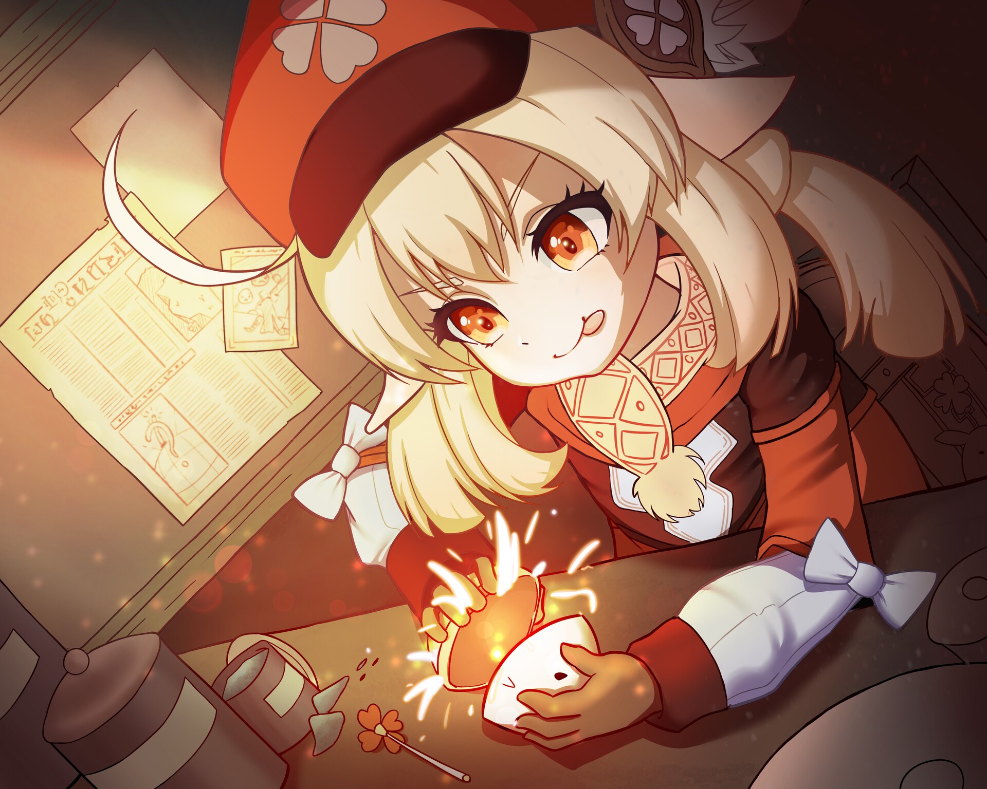 ArtStation - Klee Making Her Treasures