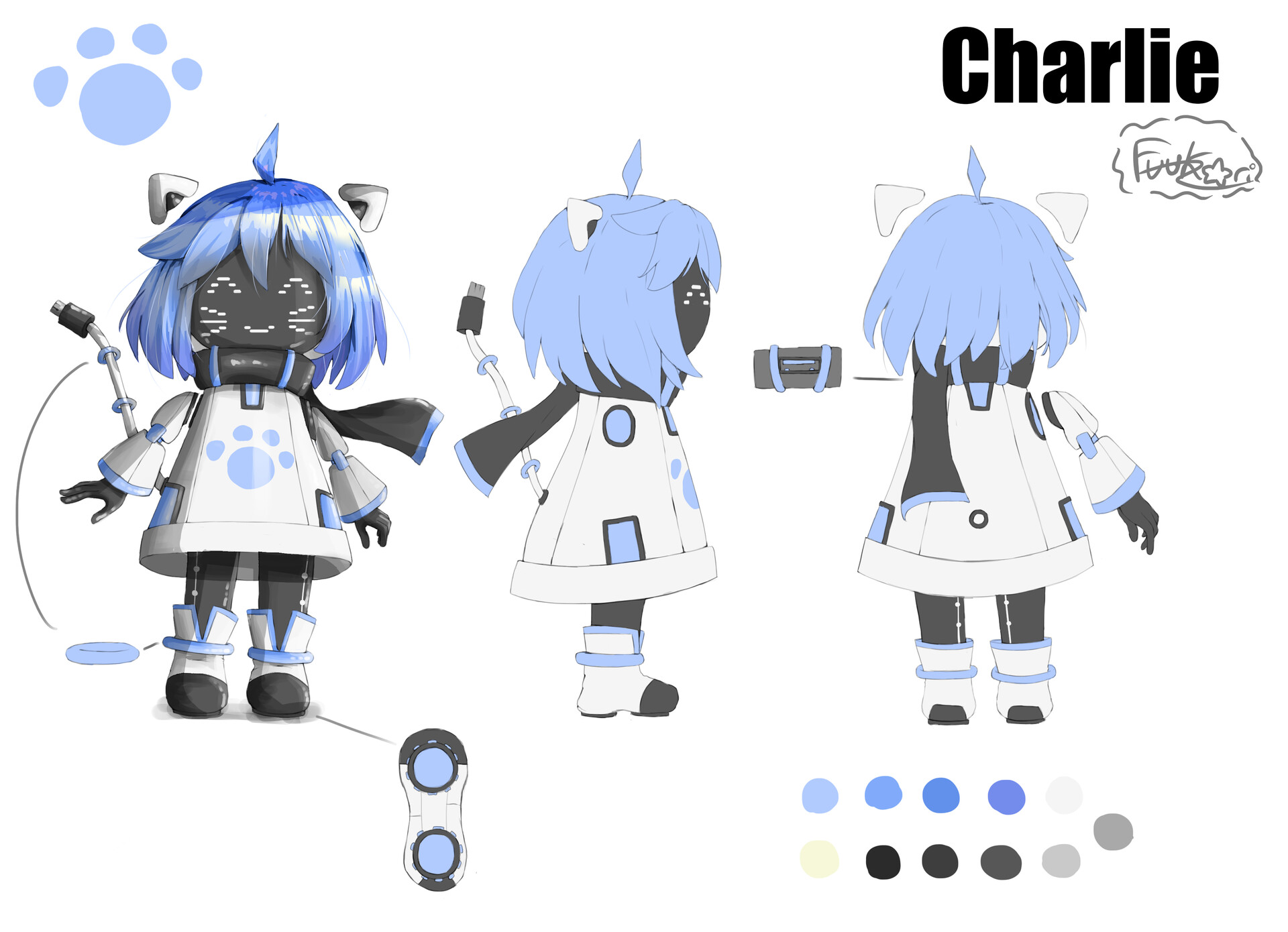 ArtStation - Charlie's character sheet