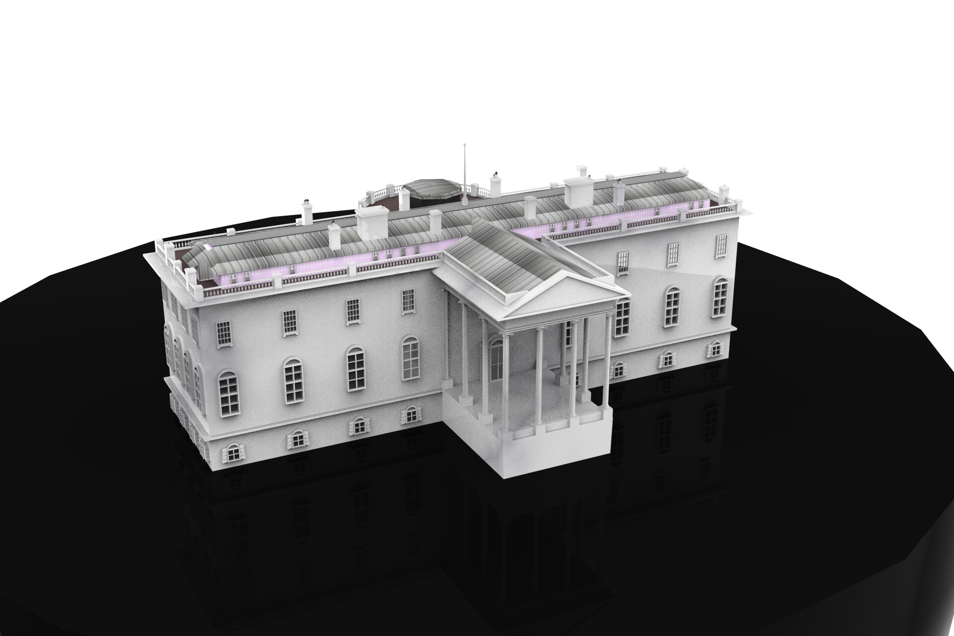 White House Back View