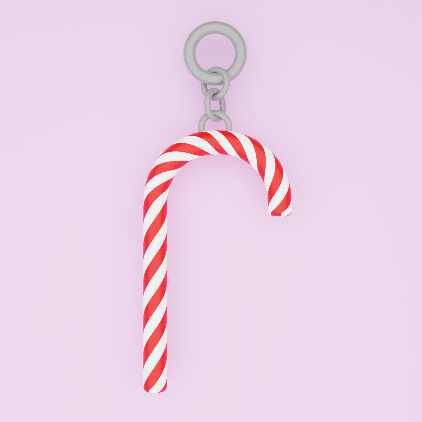 Amber Jones - Candy Cane Key Ring