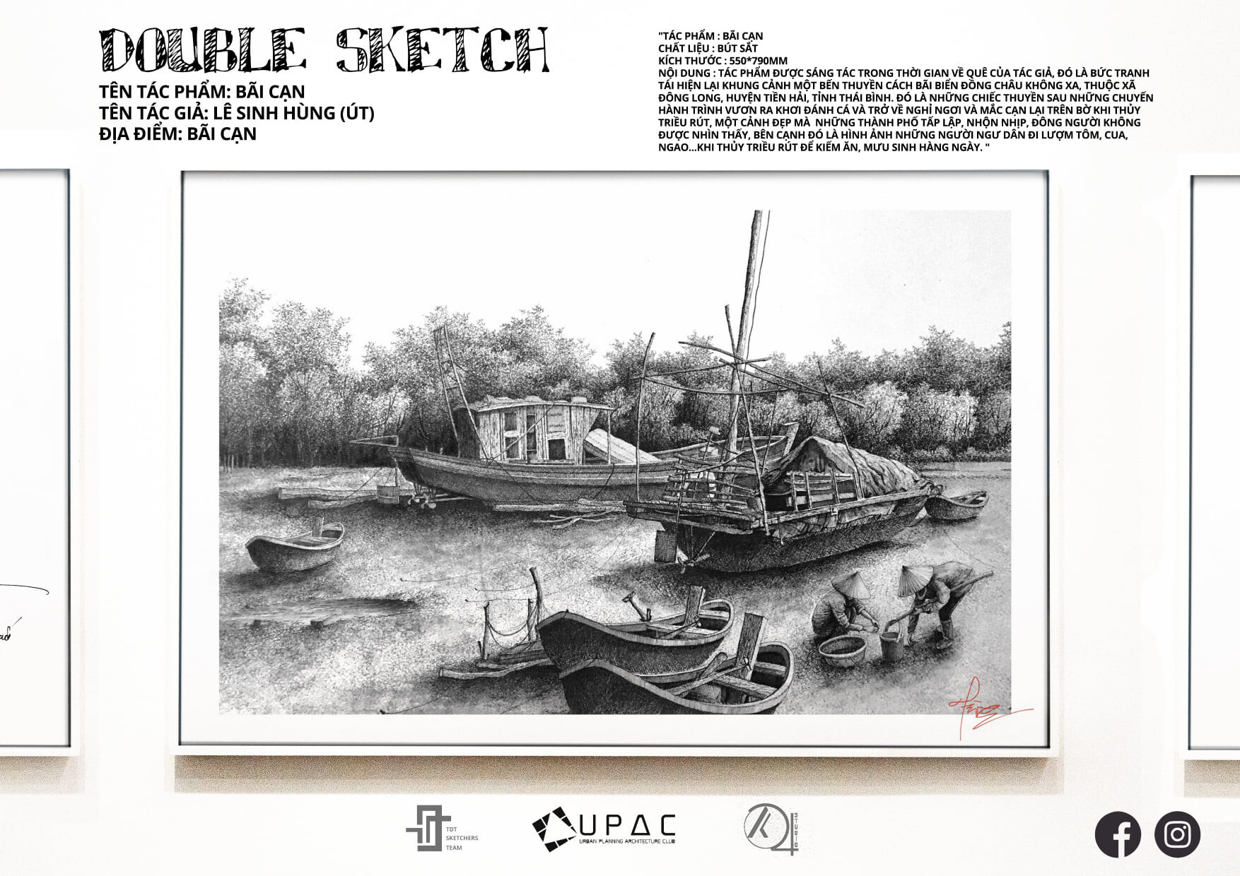 ArtStation - Double Sketch : Exhibition - Triển lãm tranh vẽ ký họa đời ...