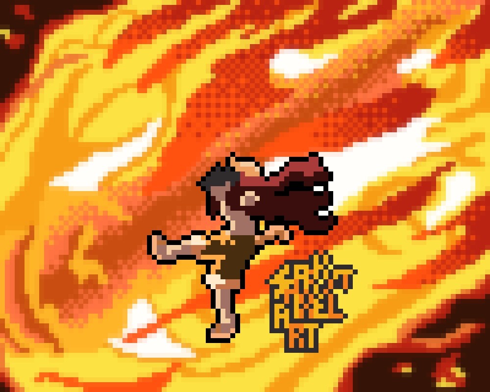 ArtStation - Luffy red roc vs Kaido of One Piece