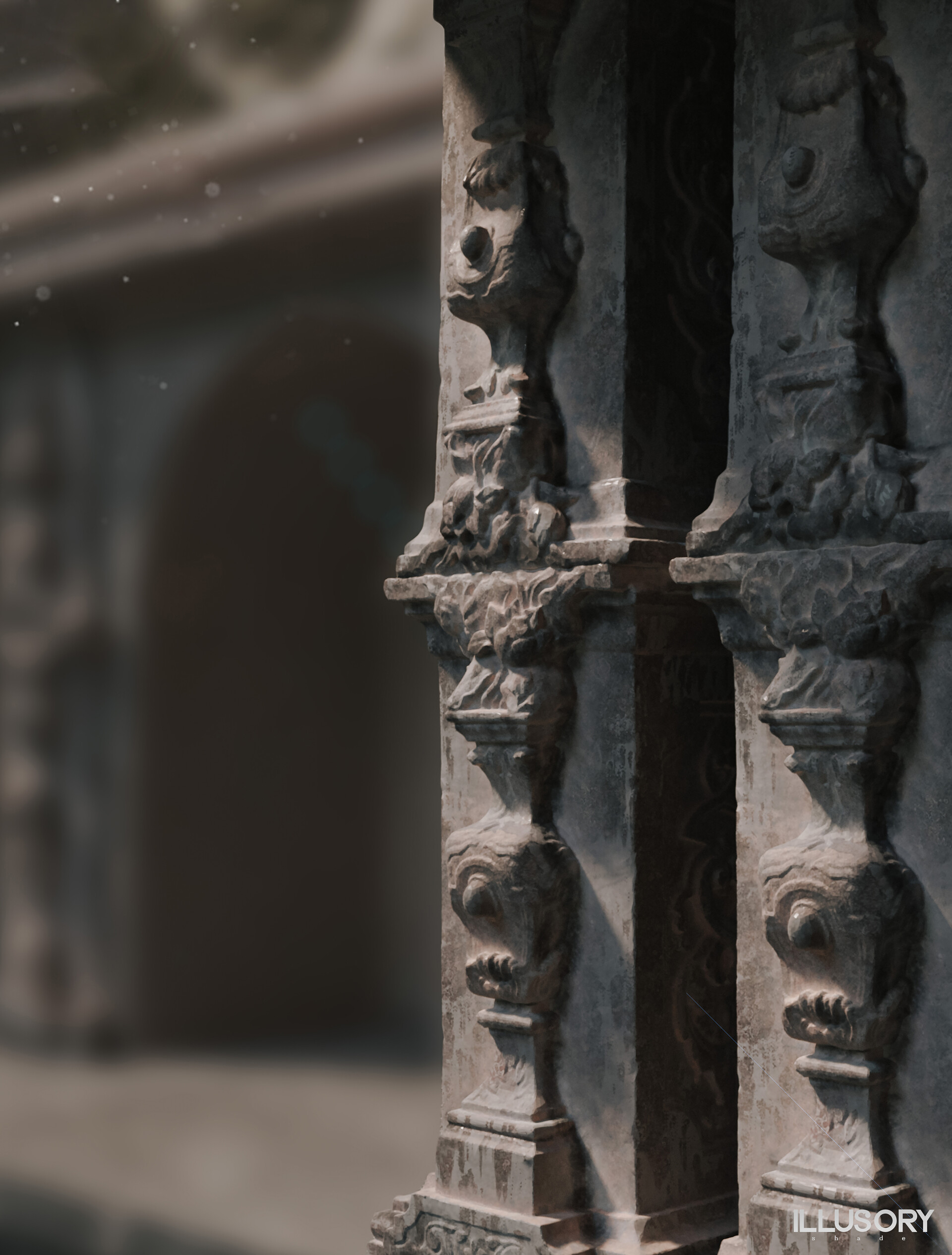 Illusory Shade - A big fantasy door