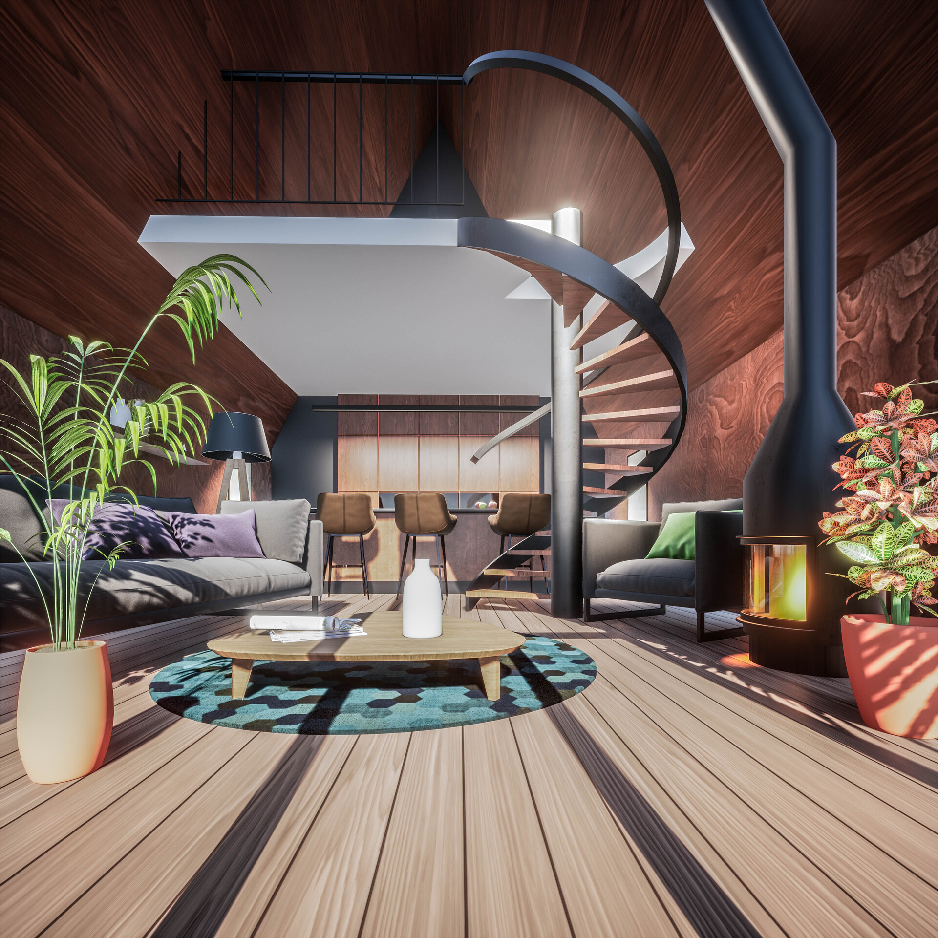 ArtStation - house 70 interior