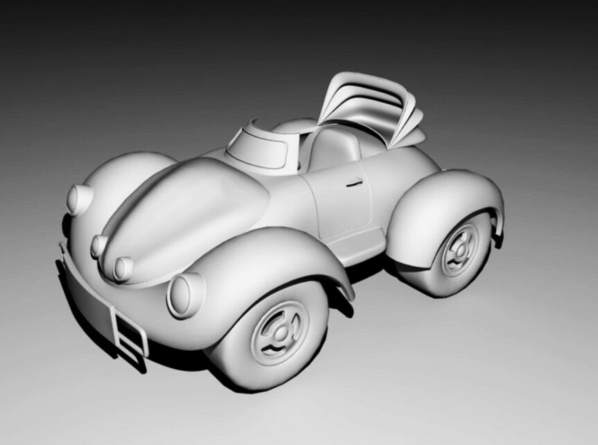 ArtStation - CARTOON CAR MODELING