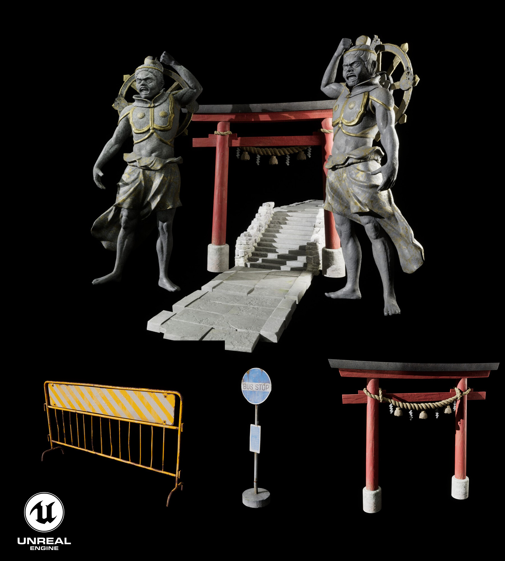 ArtStation - Unreal 5 Japan props