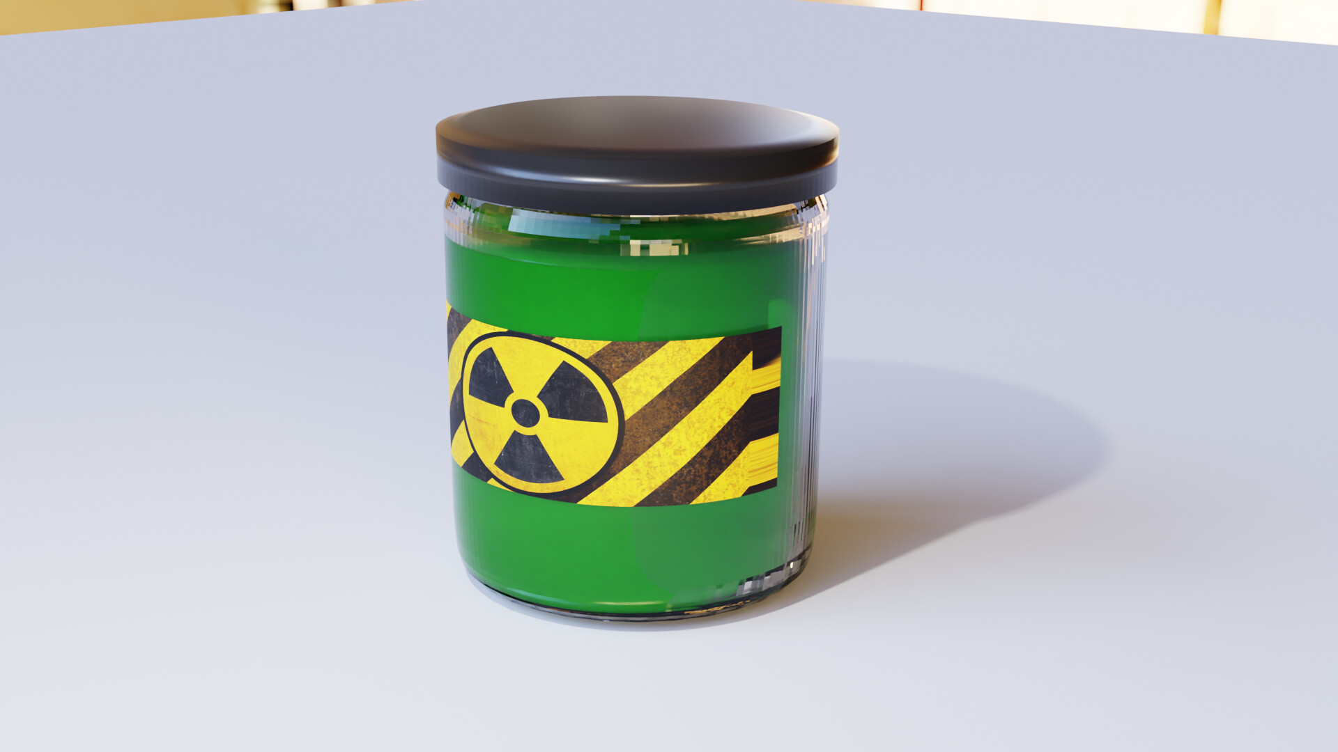 ArtStation - jar of radioactive mixture