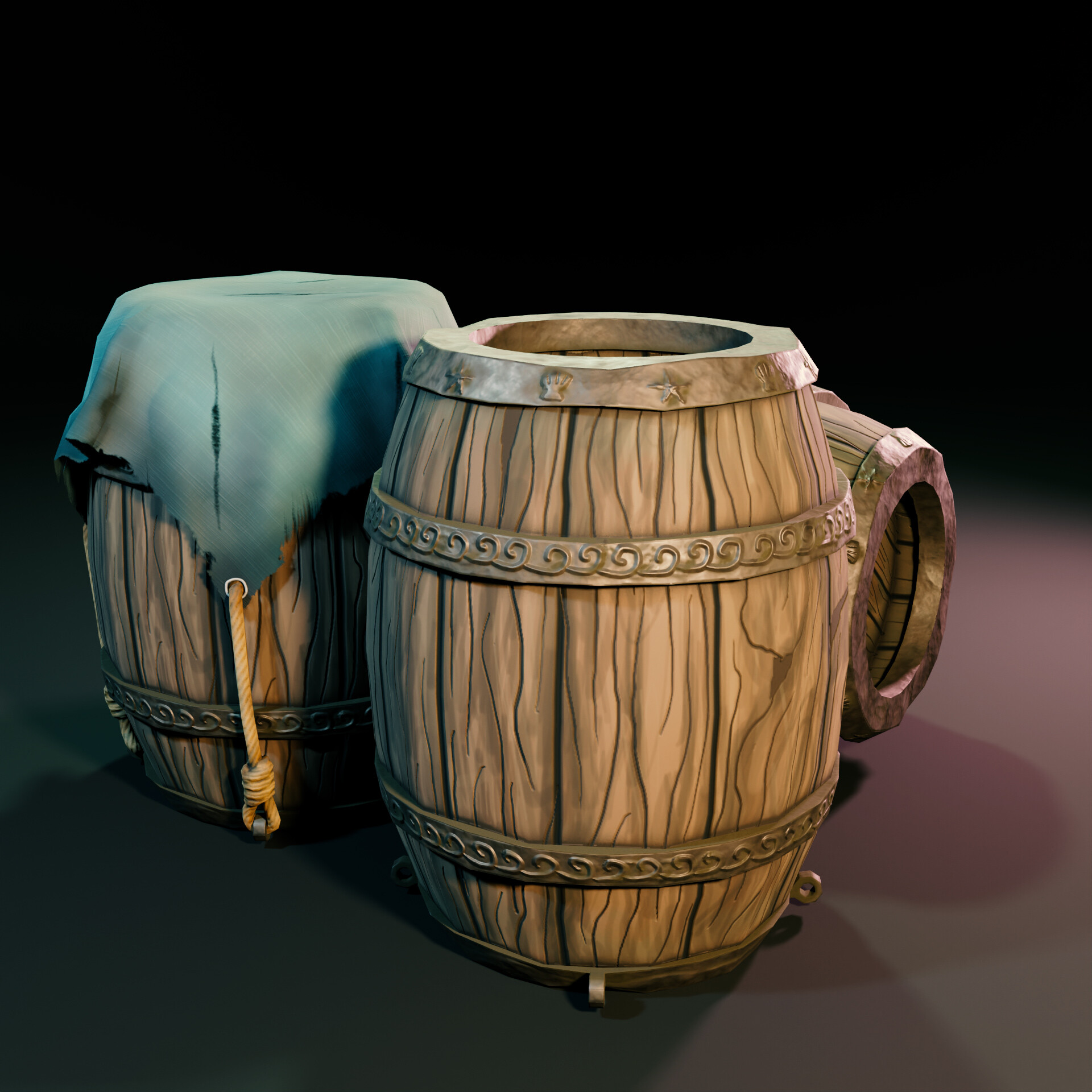 ArtStation - Stylized Barrel