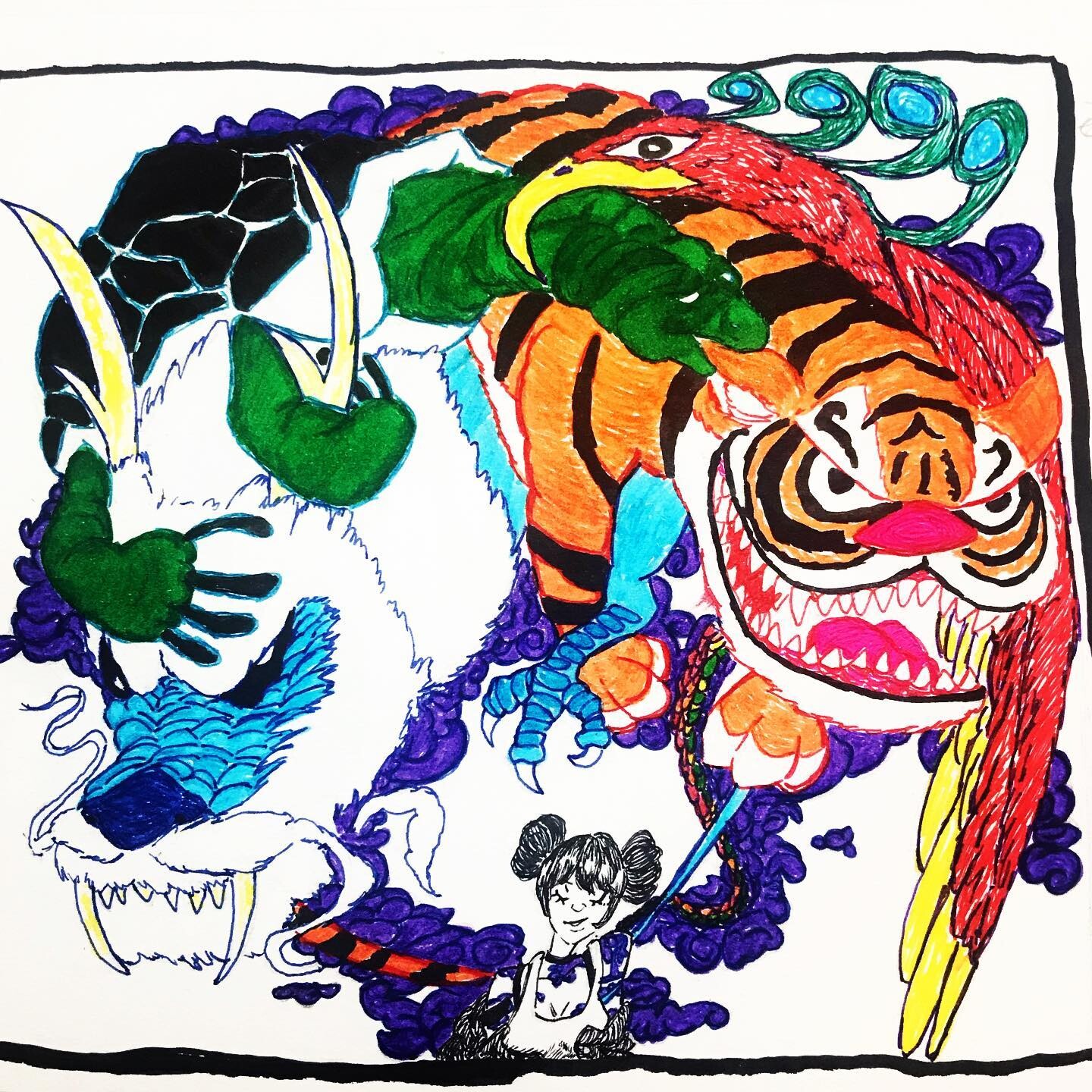 ArtStation - Inktober 2019, Day 16: Chinese Cardinal Directions