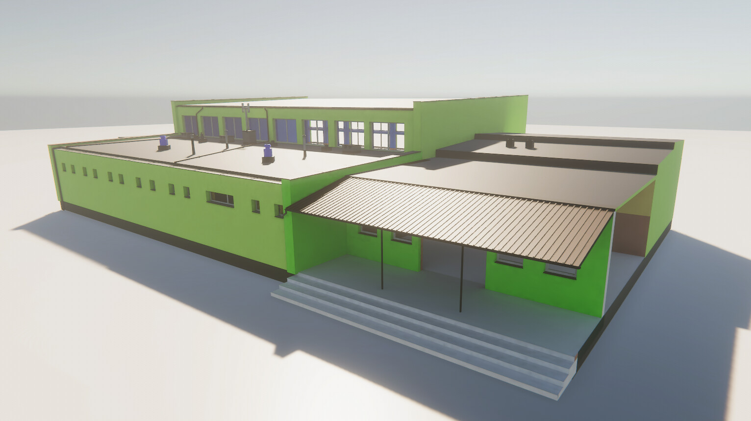 ArtStation - My modeled school
