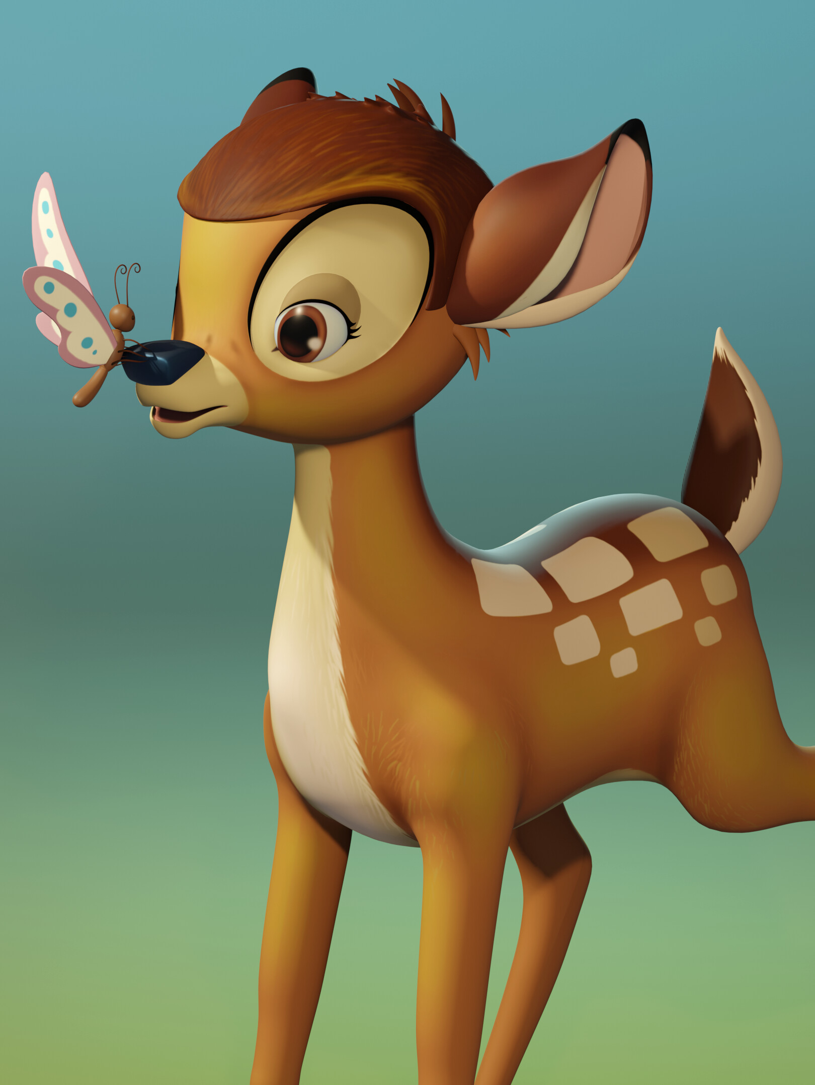 Orlando Esquivel - Bambi Fan Art 3D model