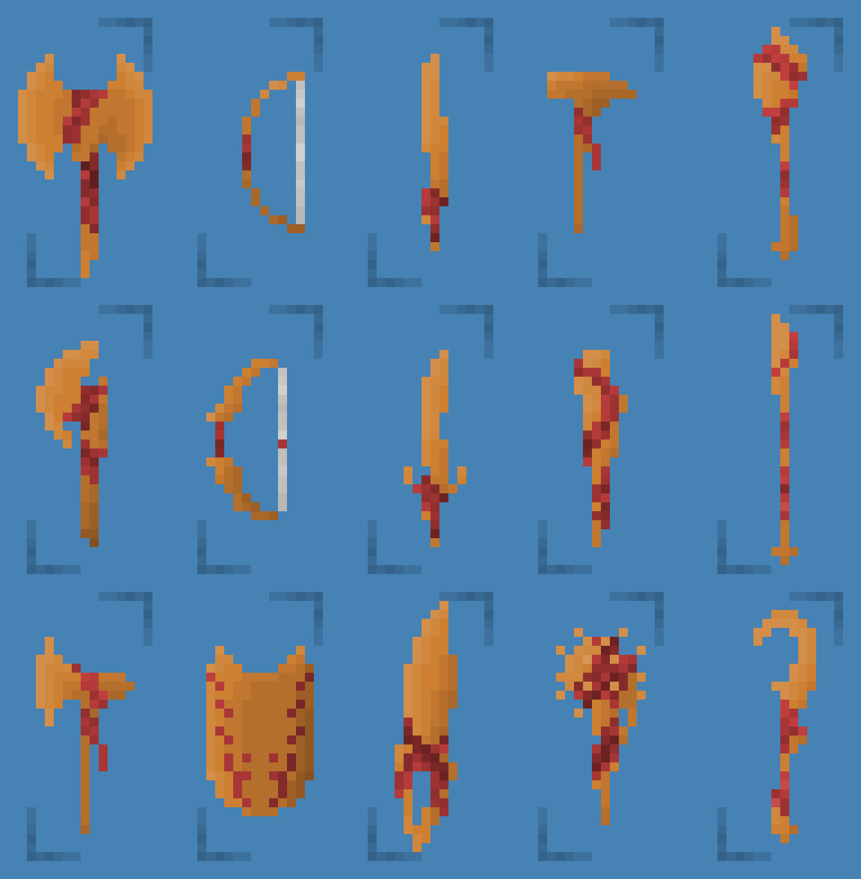 ArtStation - Bronze cast weapons