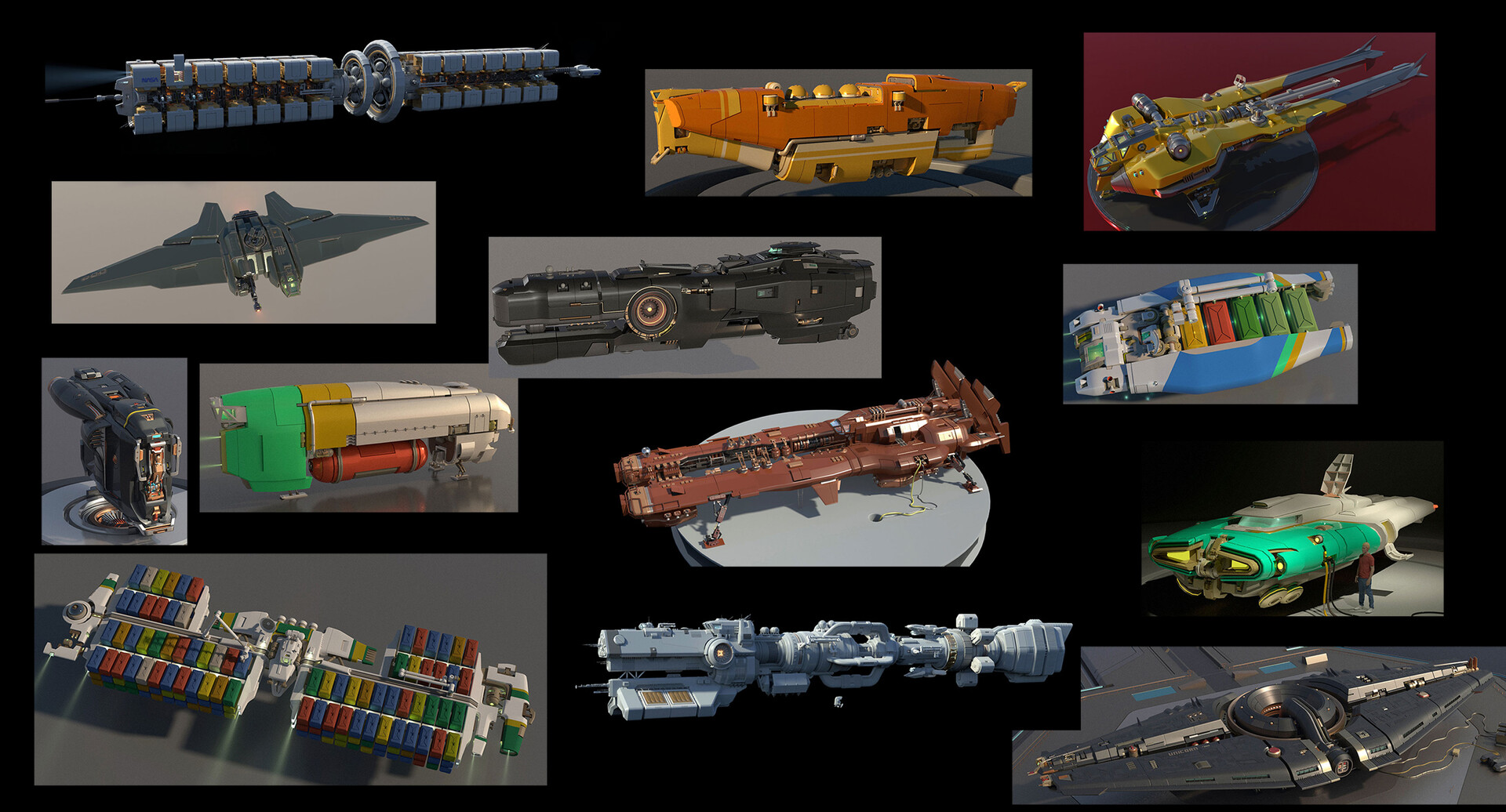 ArtStation - All Scifi Spaceship Megapack