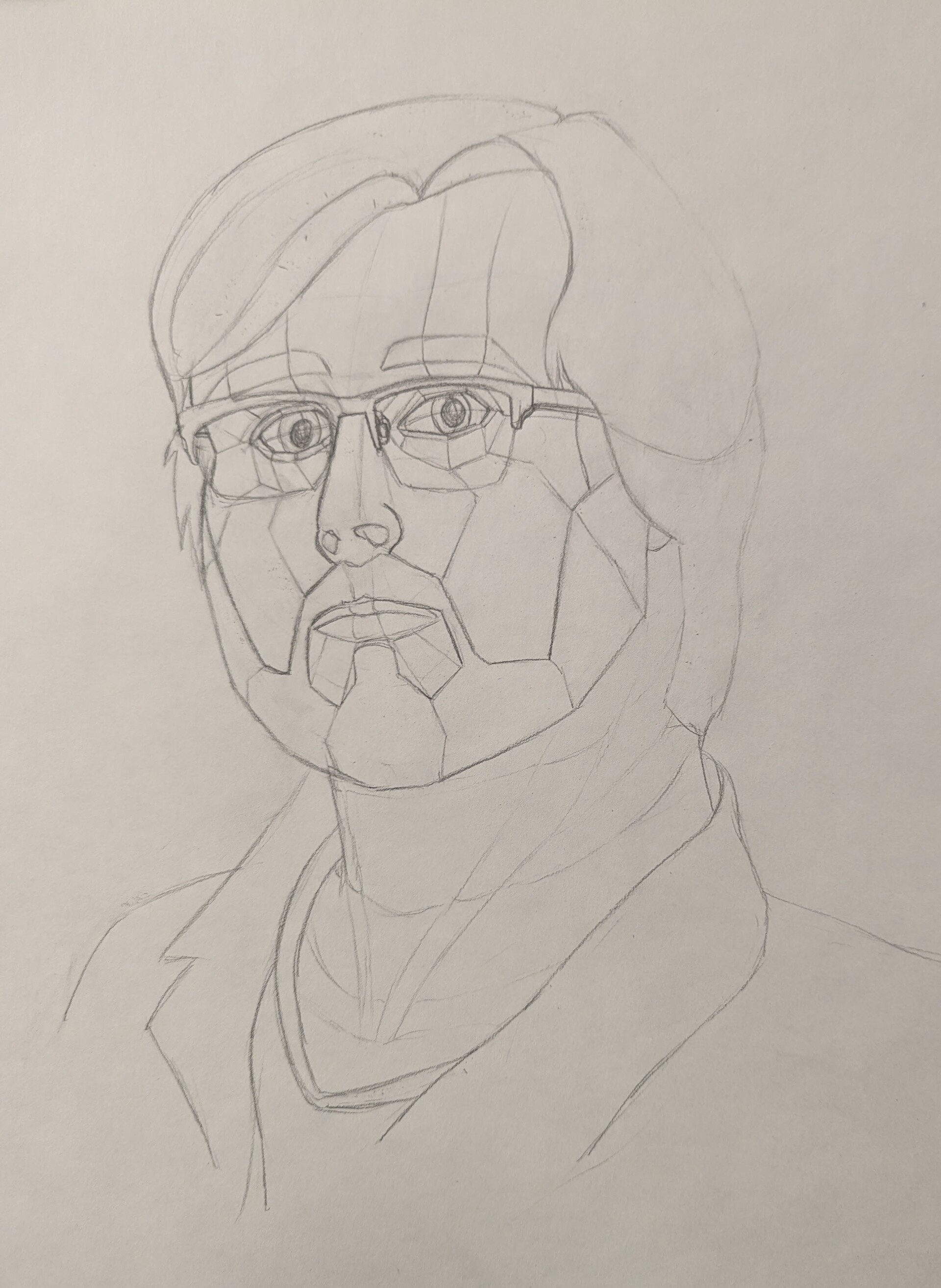 ArtStation - Self portrait: Life drawing final