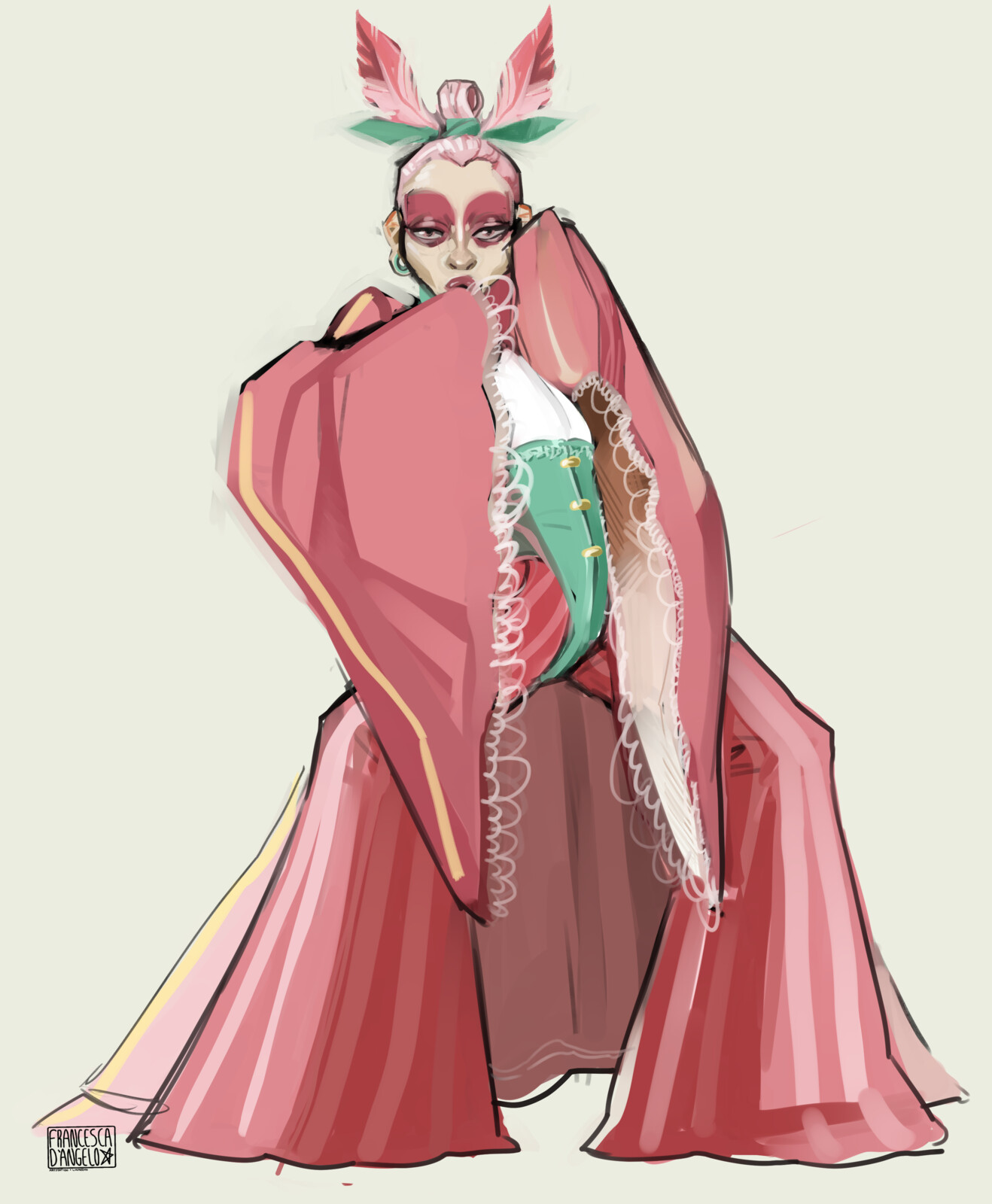 Francesca D'Angelo - Human Pokemon - Mega Altaria, Lurantis