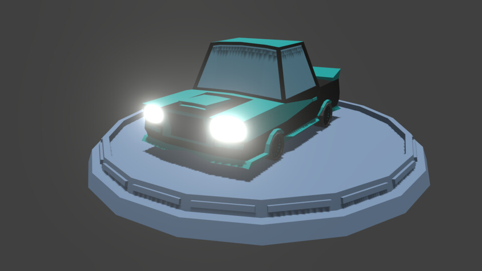 ArtStation - Low Poly Sports Car