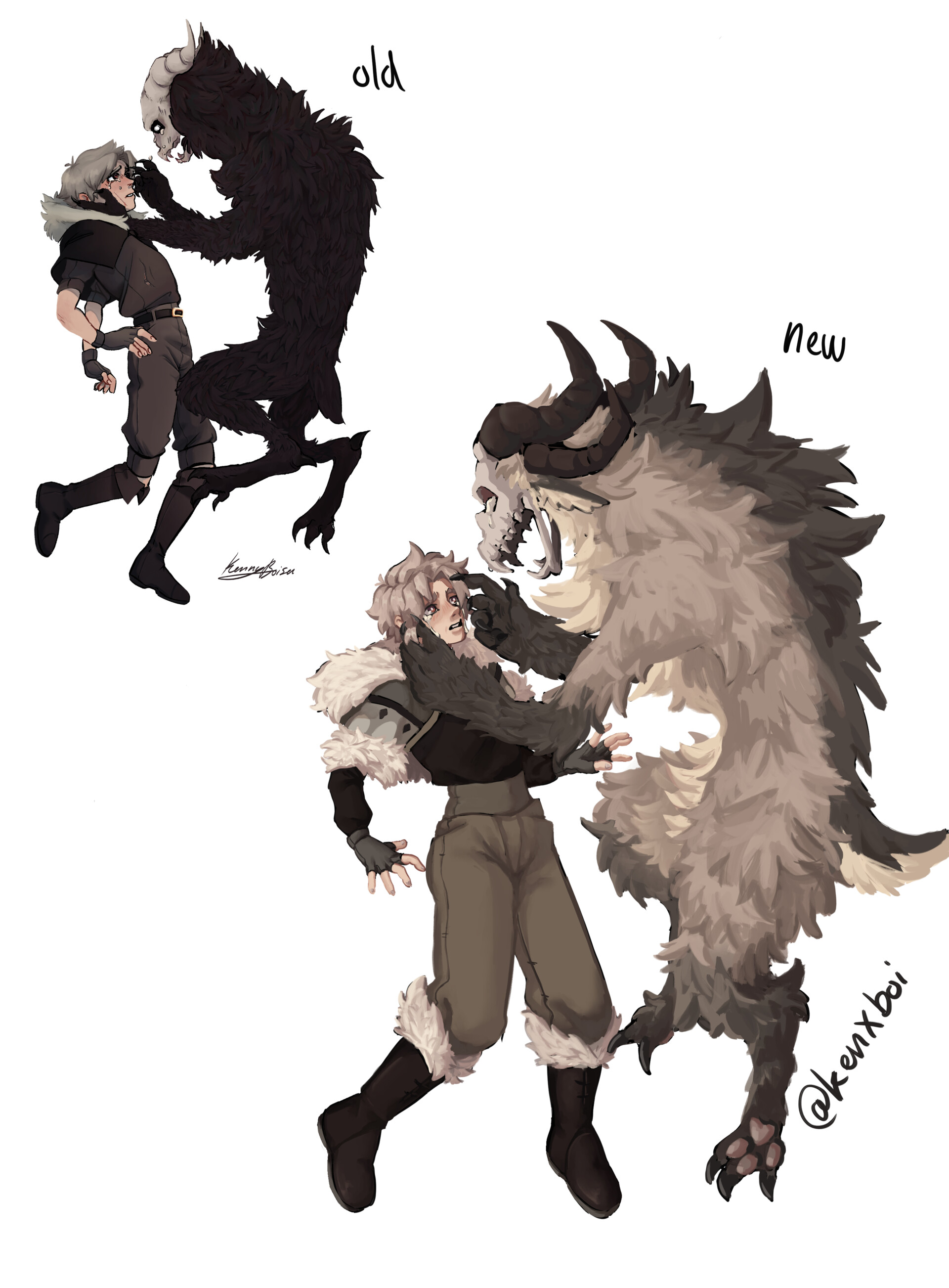 kenny boisen - Nanashi and corrupted monster