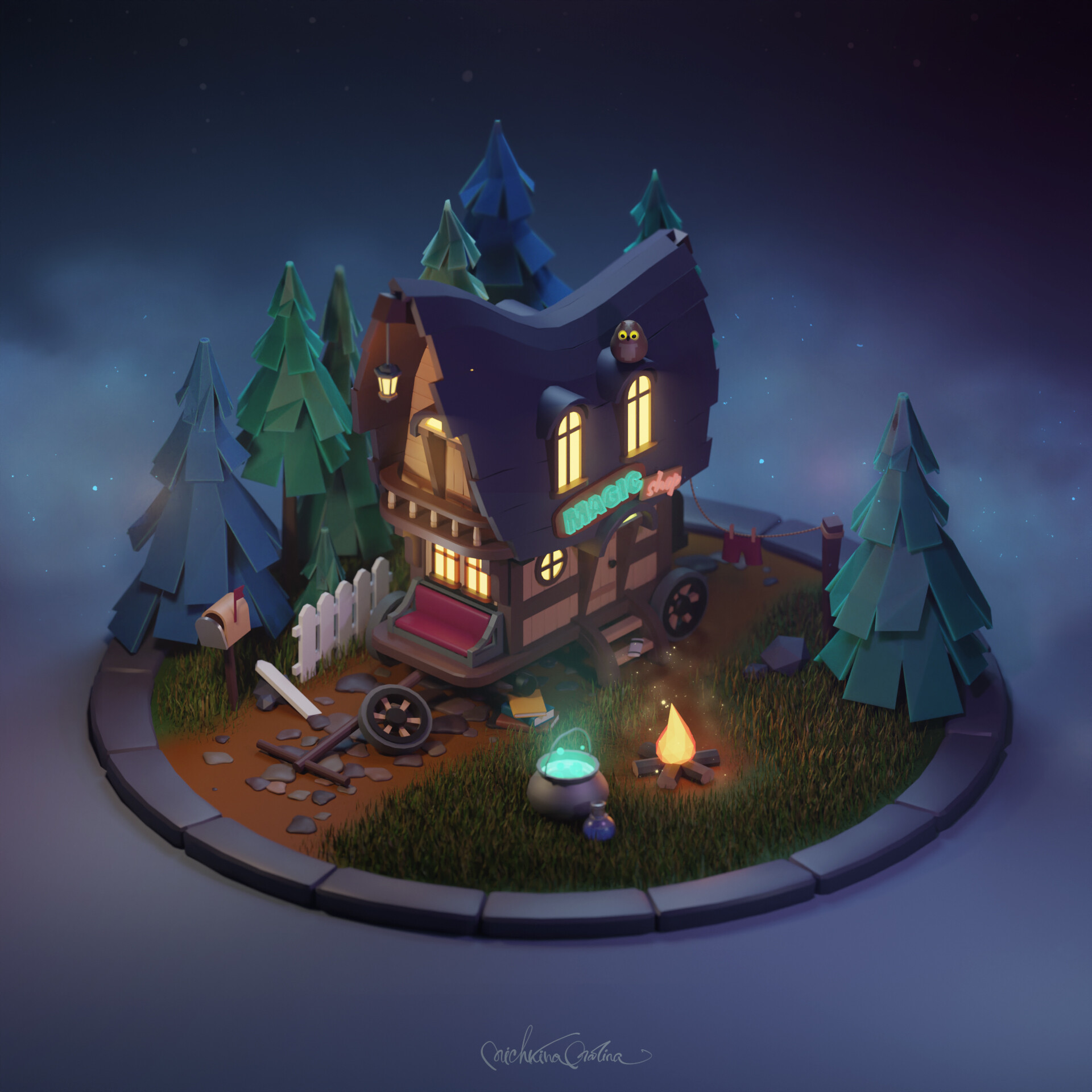 ArtStation - Magic shop